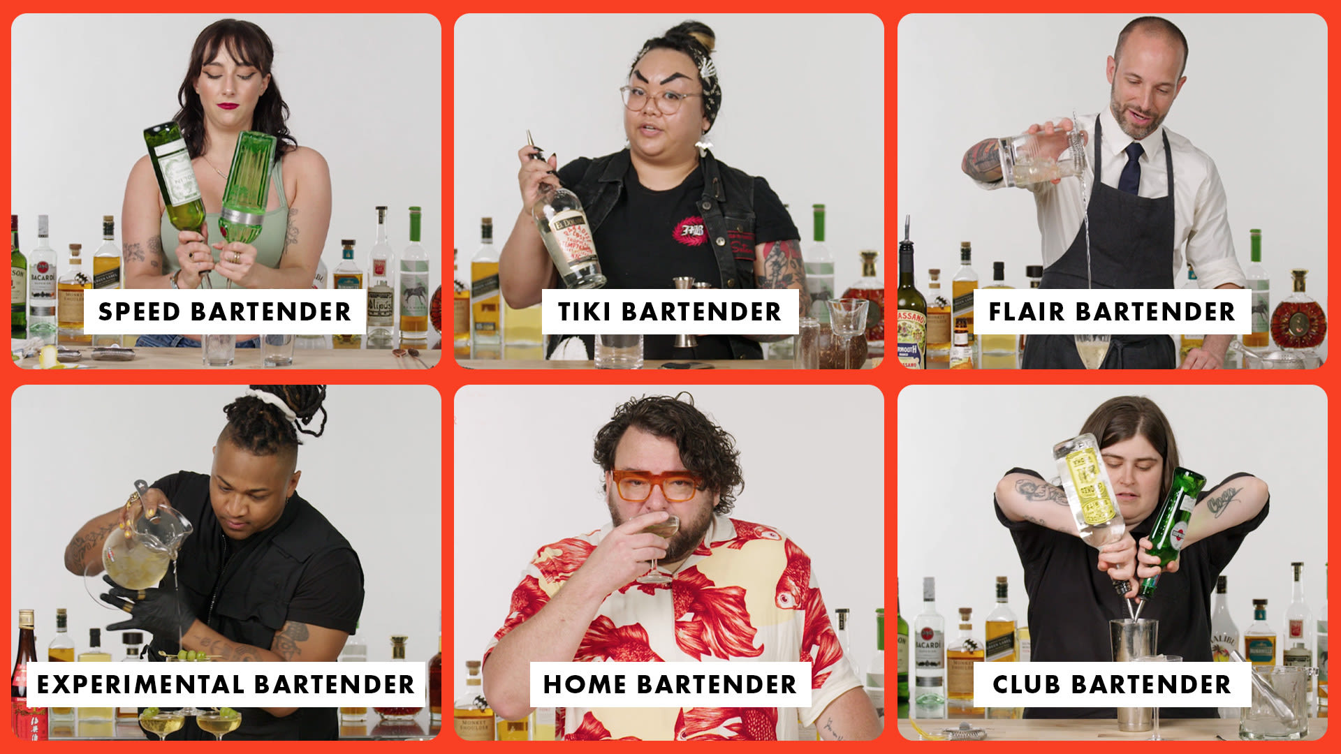 Watch 11 Bartenders Make a Martini (Classic, Speed, Tiki & More) | 11 ...