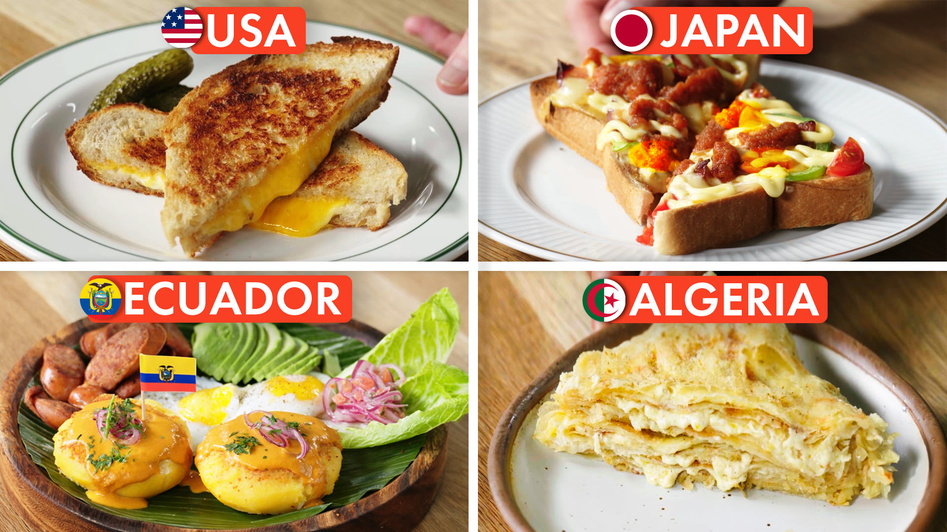 Watch 10 Chefs From 10 Countries Make Grilled Cheese | 10 Chefs ...