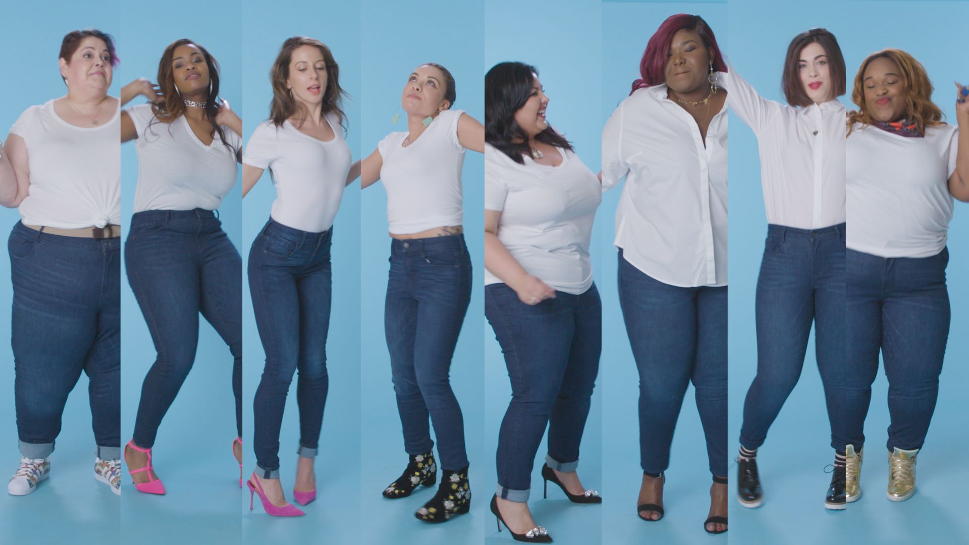 Watch Women Sizes 0 Through 28 Try on the Same Jeans | Glamour