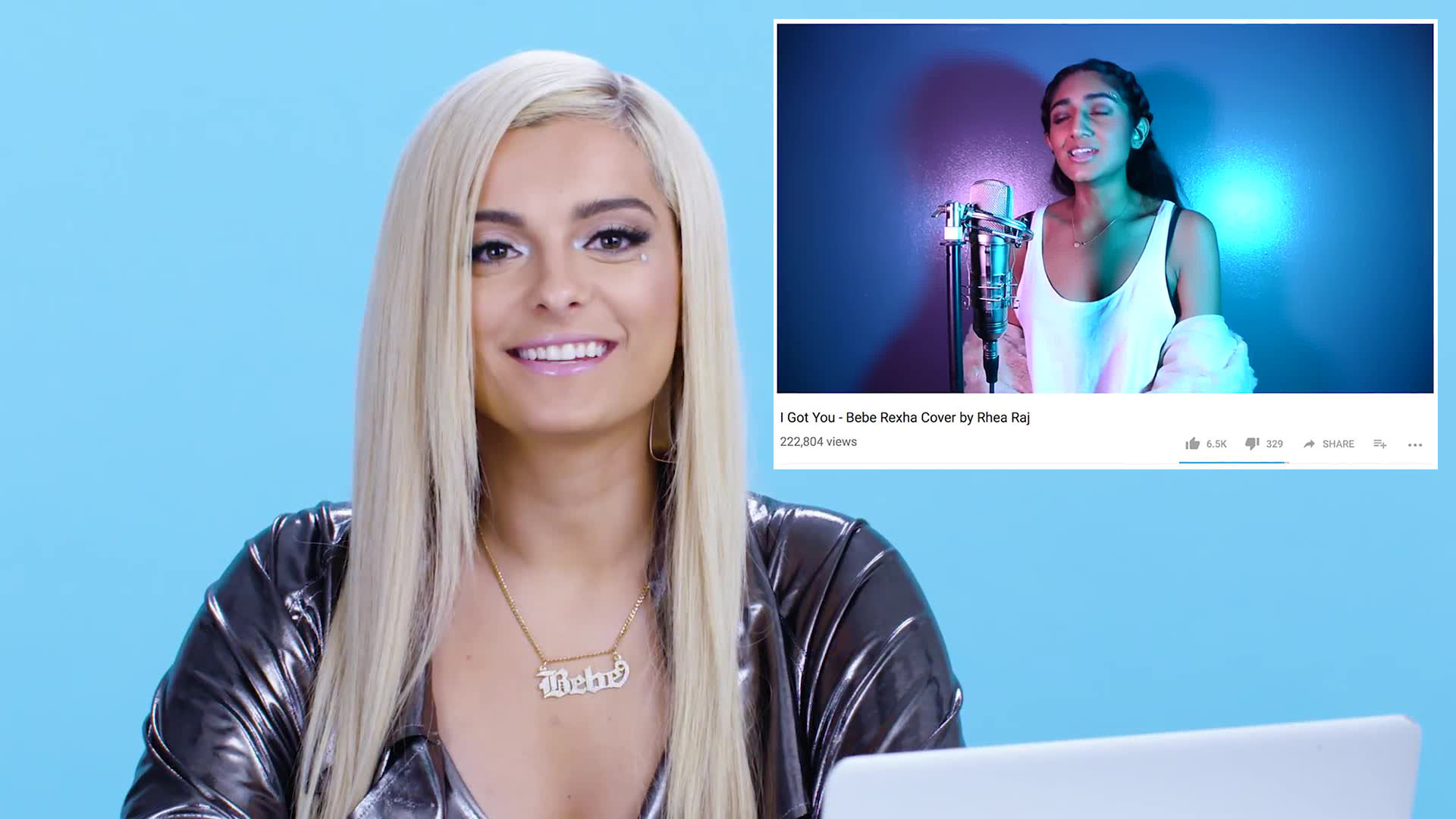 Watch Bebe Rexha Watches Fan Covers on YouTube | You Sang My Song | Glamour