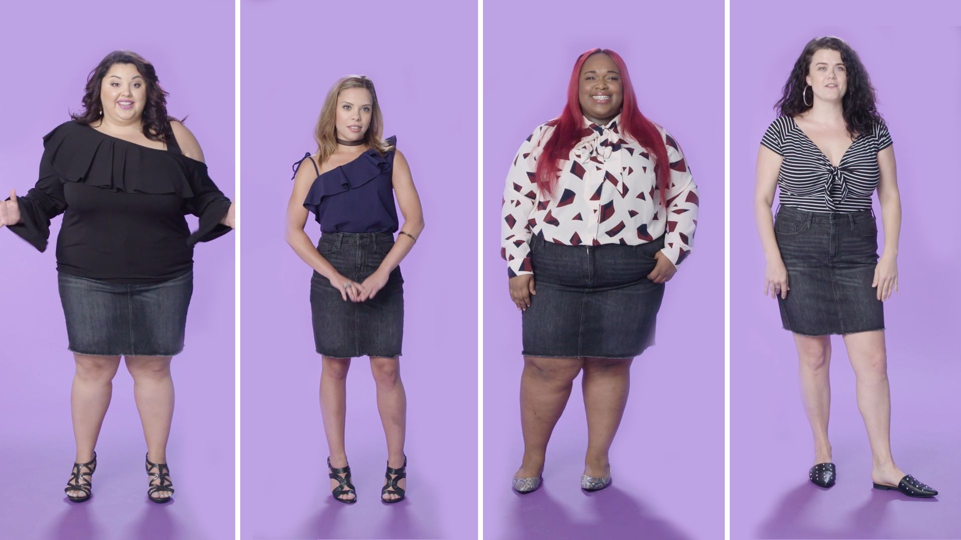 Watch Women Sizes 0 Through 26 Try On the Same Mini Skirt | Glamour