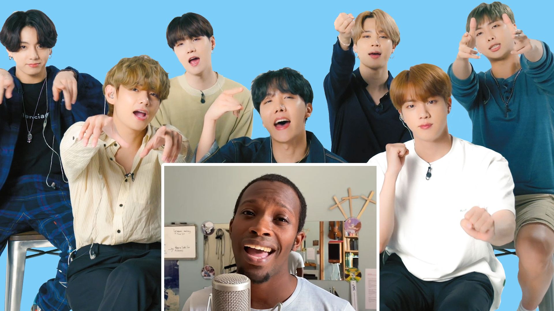 Watch BTS Watches Fan Covers On YouTube | You Sang My Song | Glamour