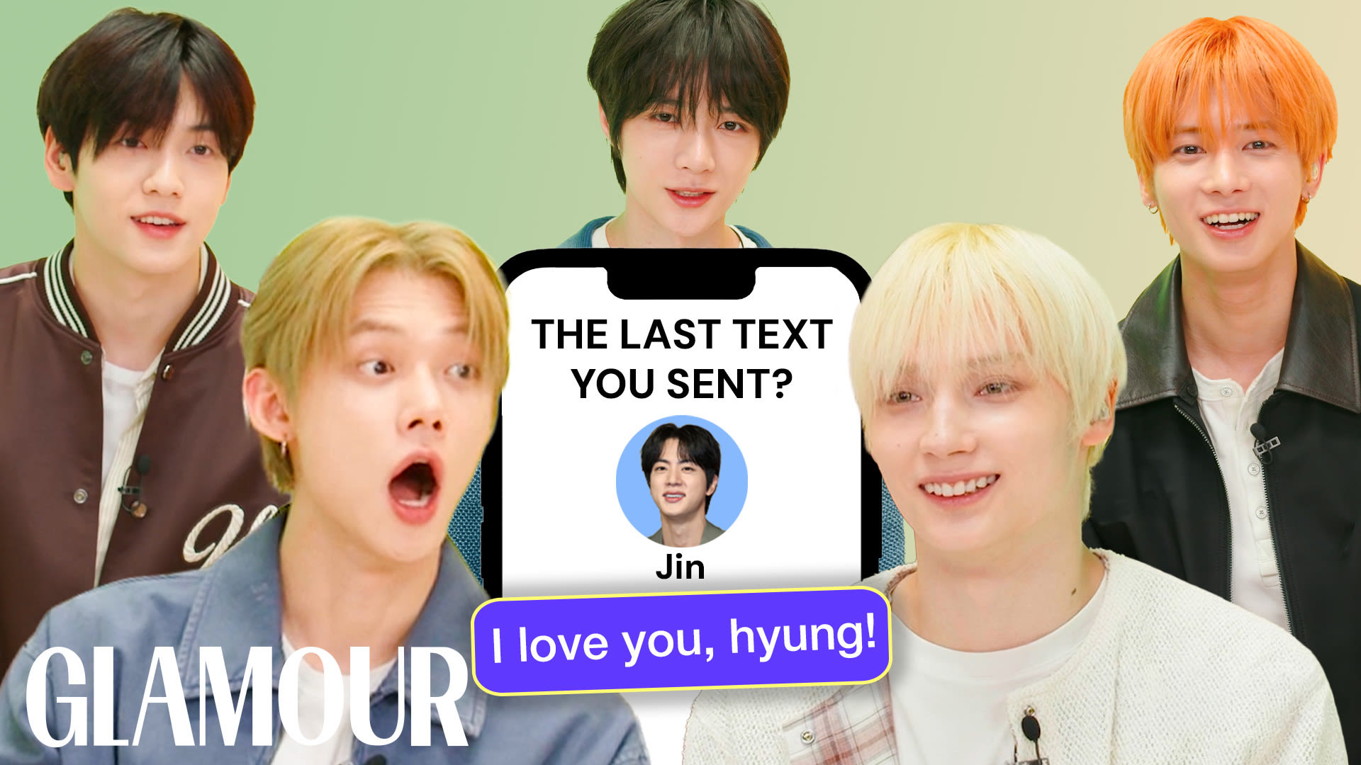 Watch TXT Reveal What's On Their Phones | Screen Time | Glamour