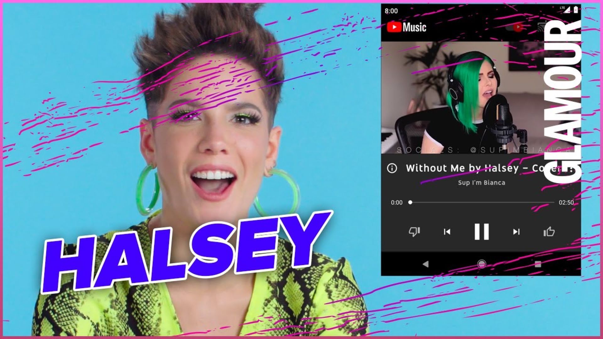 Watch Halsey se sorprende con los mejores covers hechos por sus fans ...
