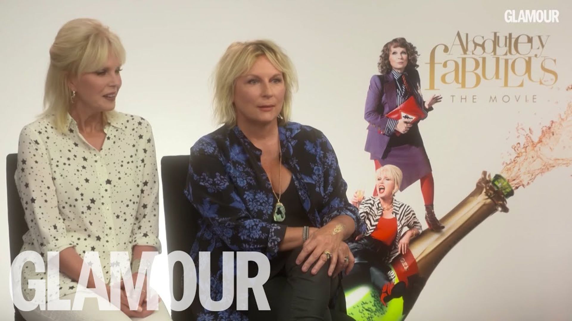 Watch Jennifer Saunders & Joanna Lumley talk AbFab: The Movie | Glamour UK