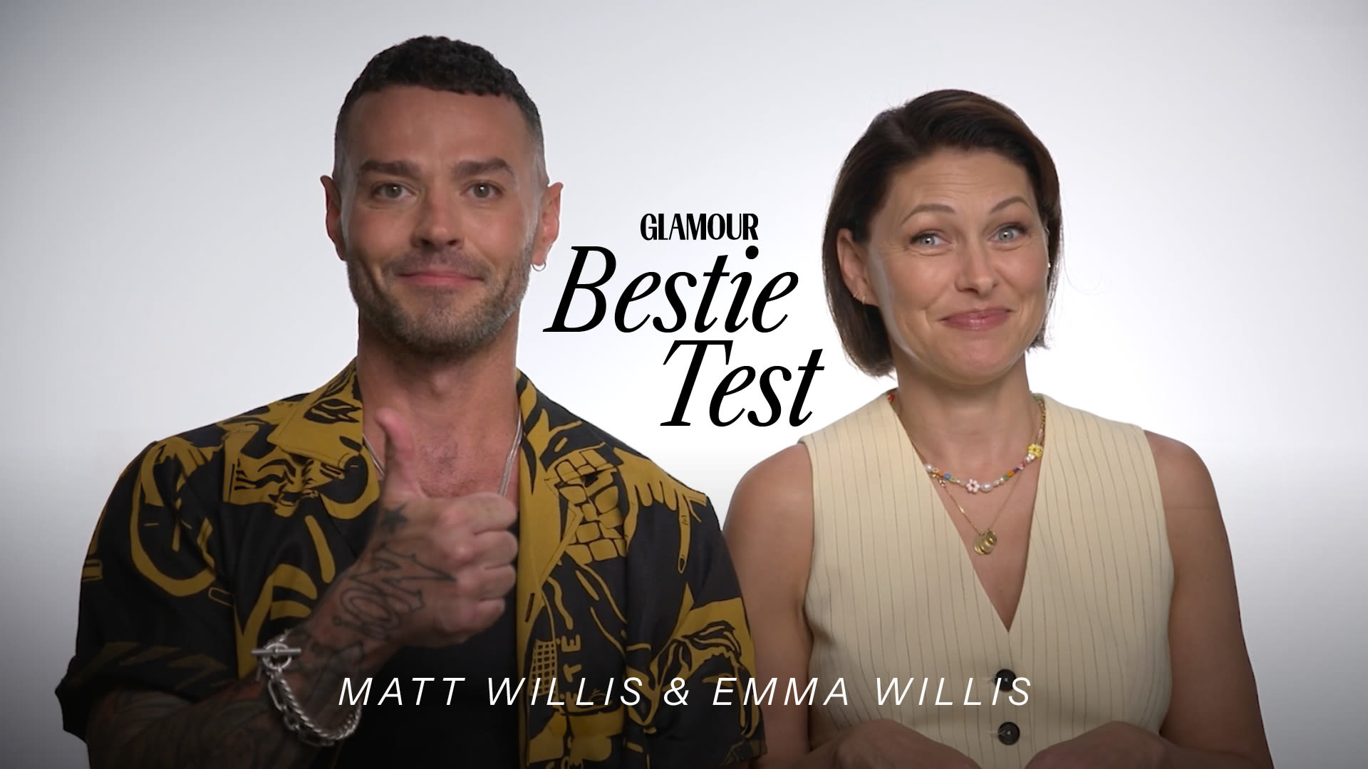 Watch Emma Willis & Matt Willis Take a Bestie Test | Glamour UK