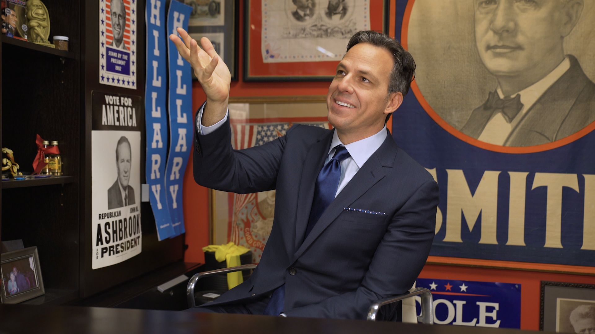 Watch Jake Tapper’s Office Is Full of… Presidential Losers? | GQ