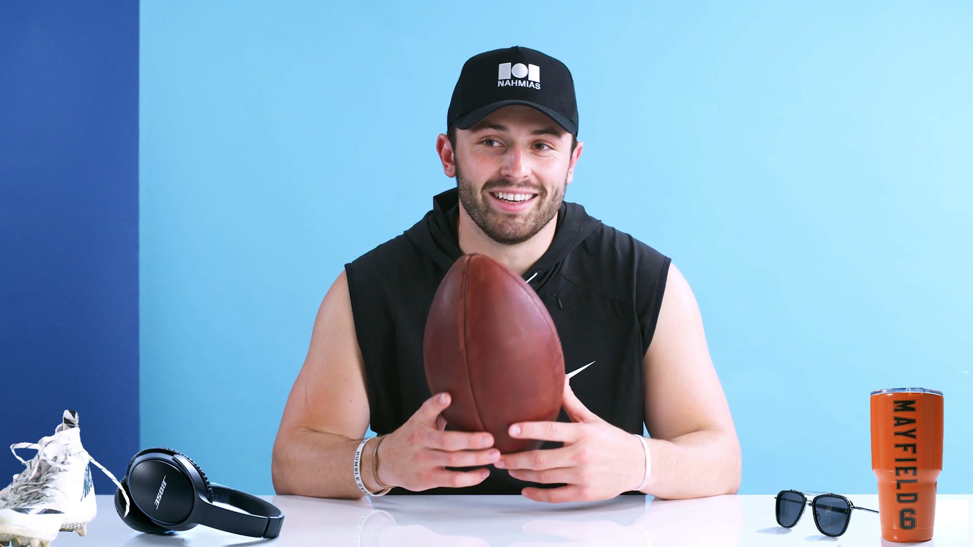 Watch 10 Things Baker Mayfield Can't Live Without | 10 Essentials | GQ