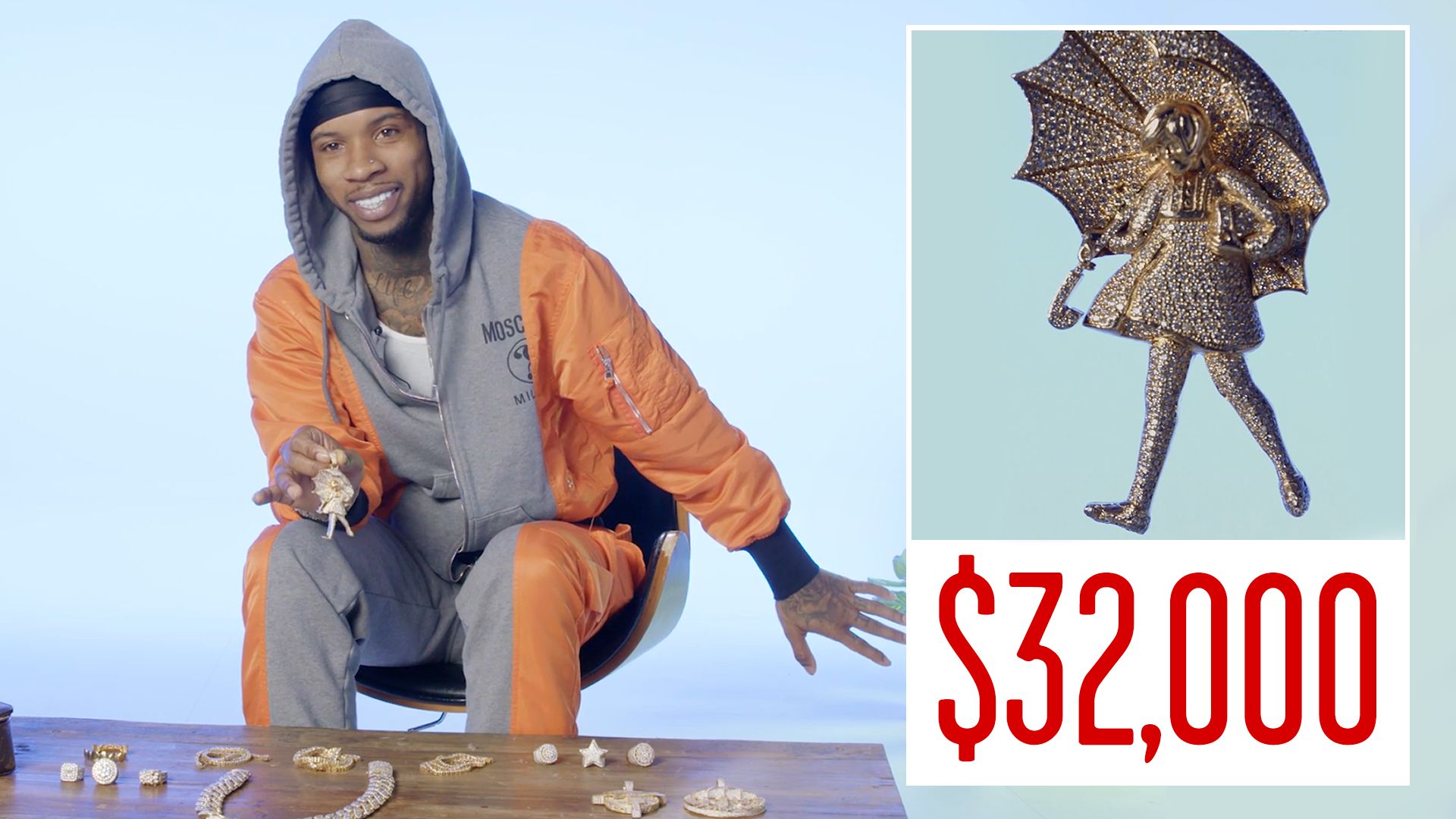 Watch Tory Lanez Shows Off His Insane Jewelry Collection | On The Rocks ...