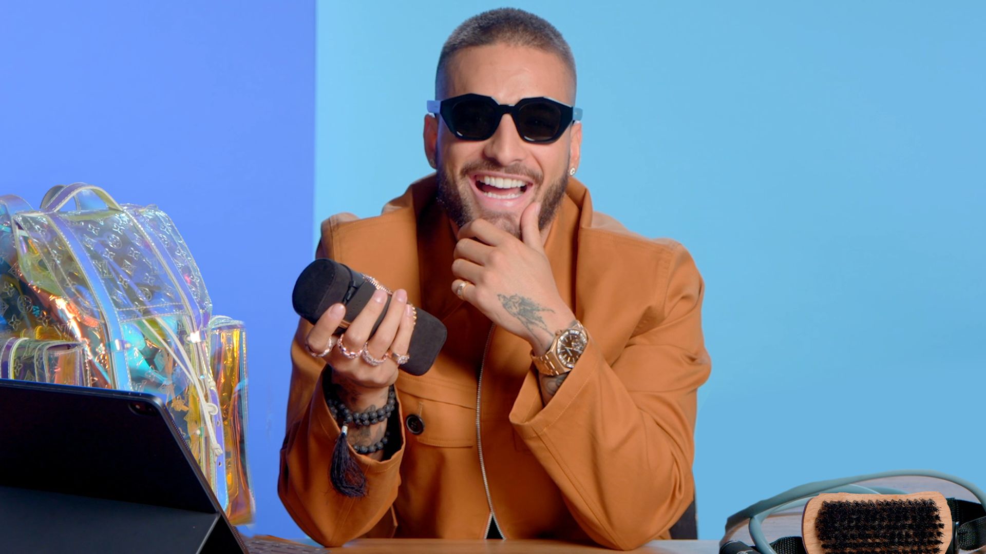 Watch 10 Things Maluma Can't Live Without | 10 Essentials | GQ