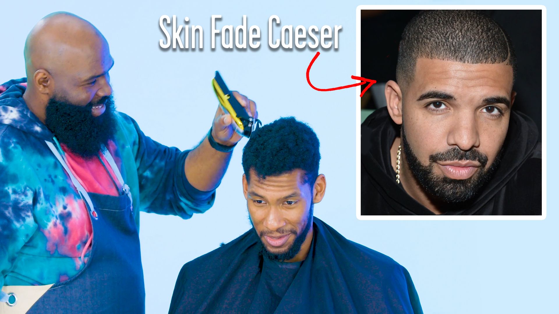 Watch Drake's Skin Fade Caesar Haircut Recreated by a Master Barber ...