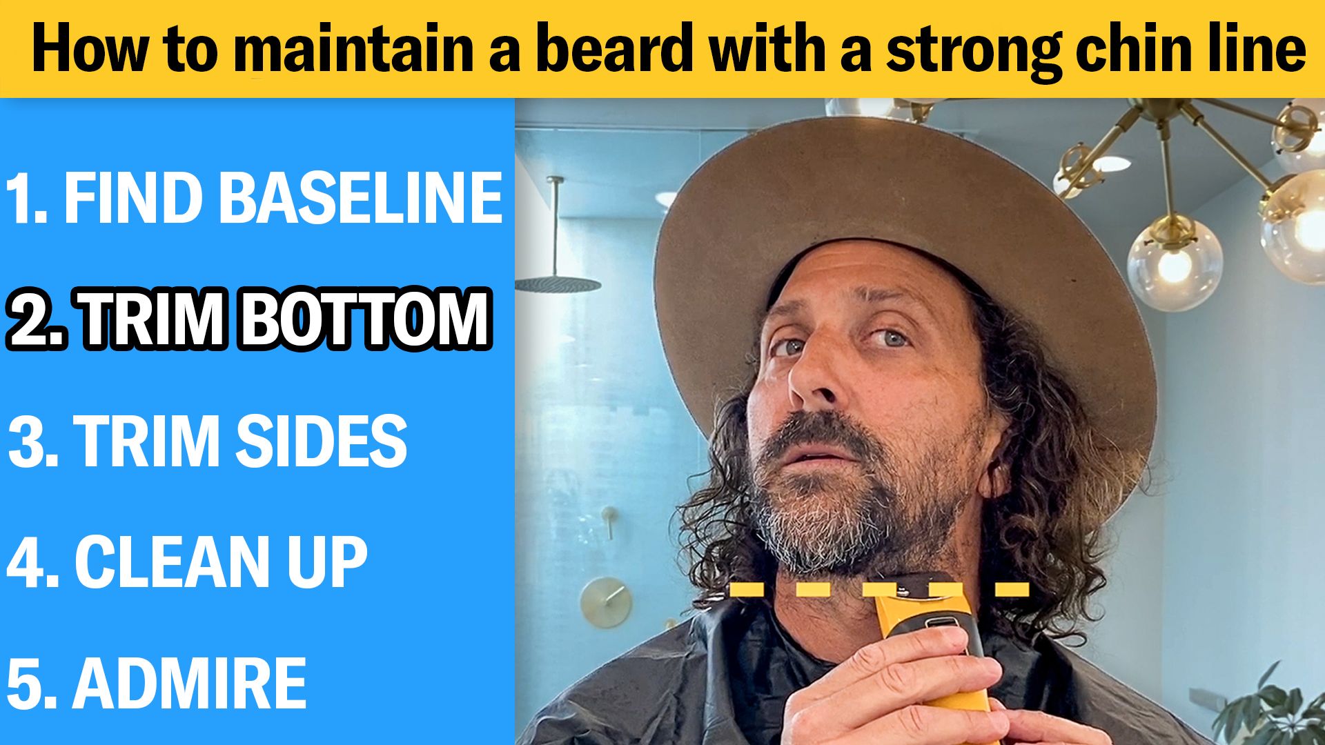 Watch How to Get a Perfect Chin Line For Your Beard (5 Step Tutorial) | GQ