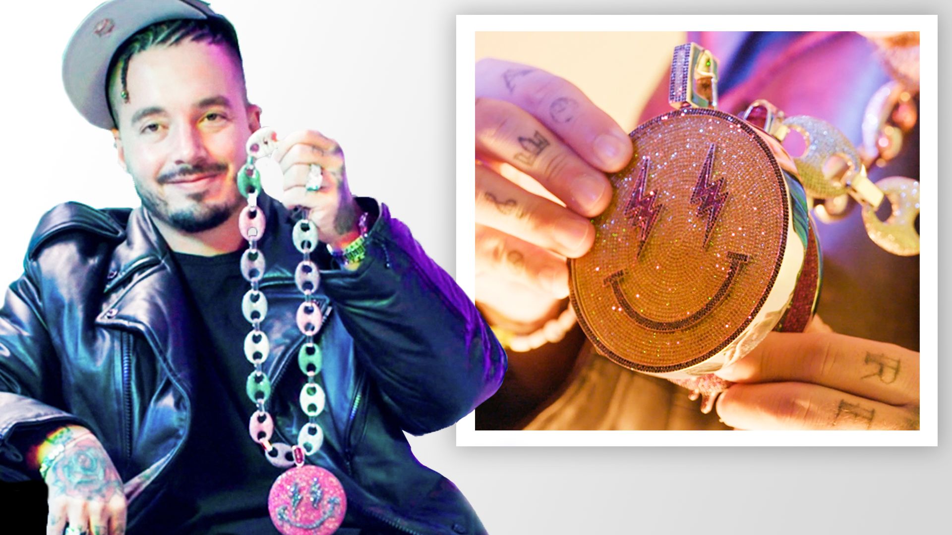 Watch J Balvin Shows Off More of His Insane Jewelry Collection | On The ...