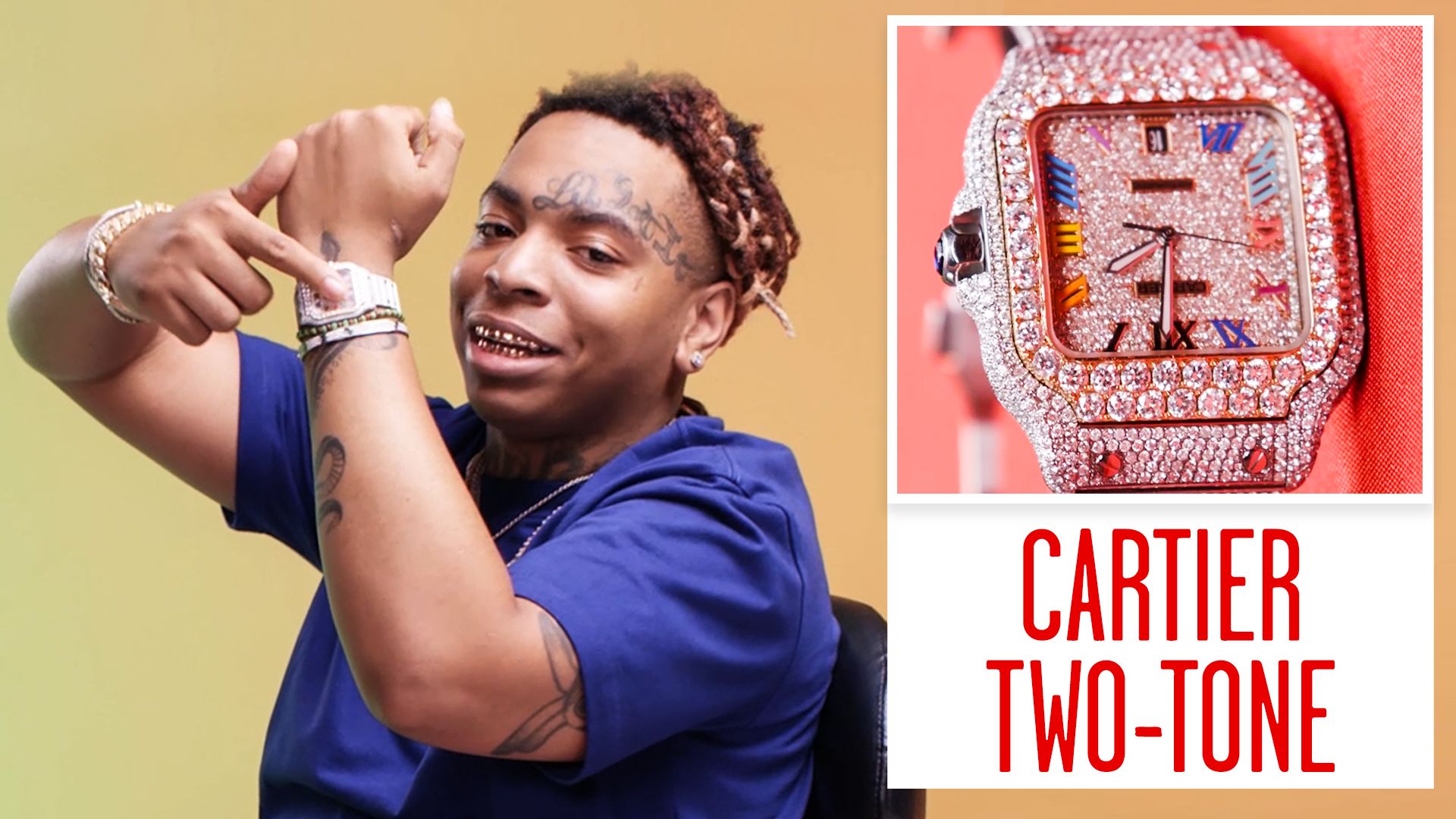 Watch Lil Gotit Shows Off His Insane Jewelry Collection | On The Rocks | GQ
