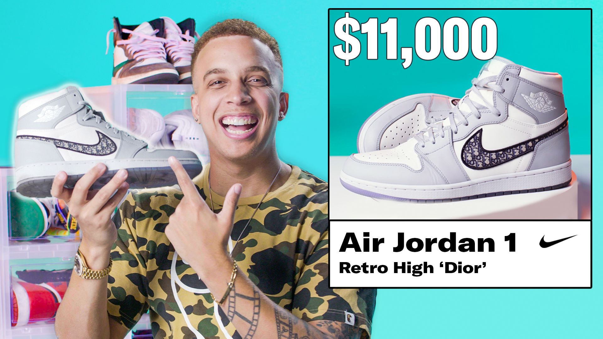 Watch FaZe Swagg Shows Off His Sneaker Collection | My Life in Sneakers ...