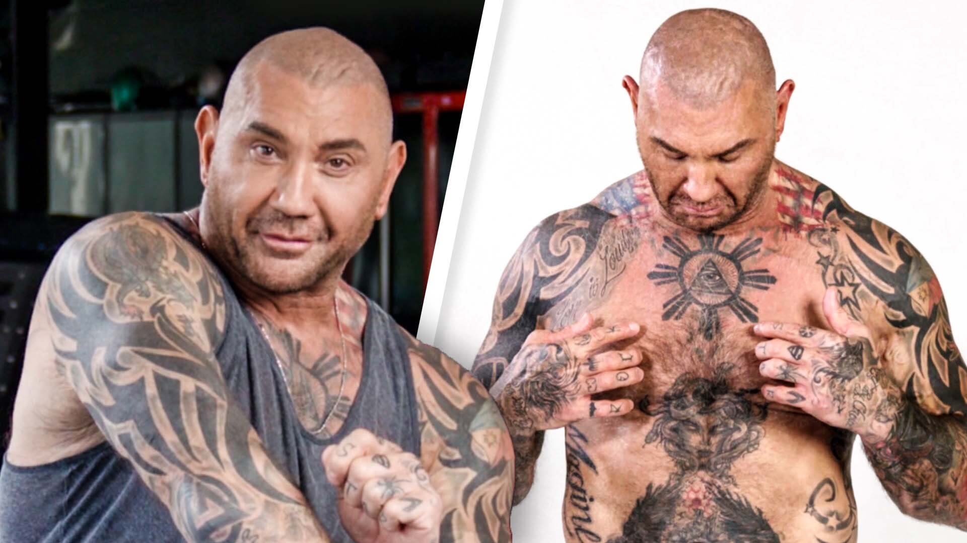 Watch Dave Bautista Breaks Down His Tattoos | Tattoo Tour | GQ