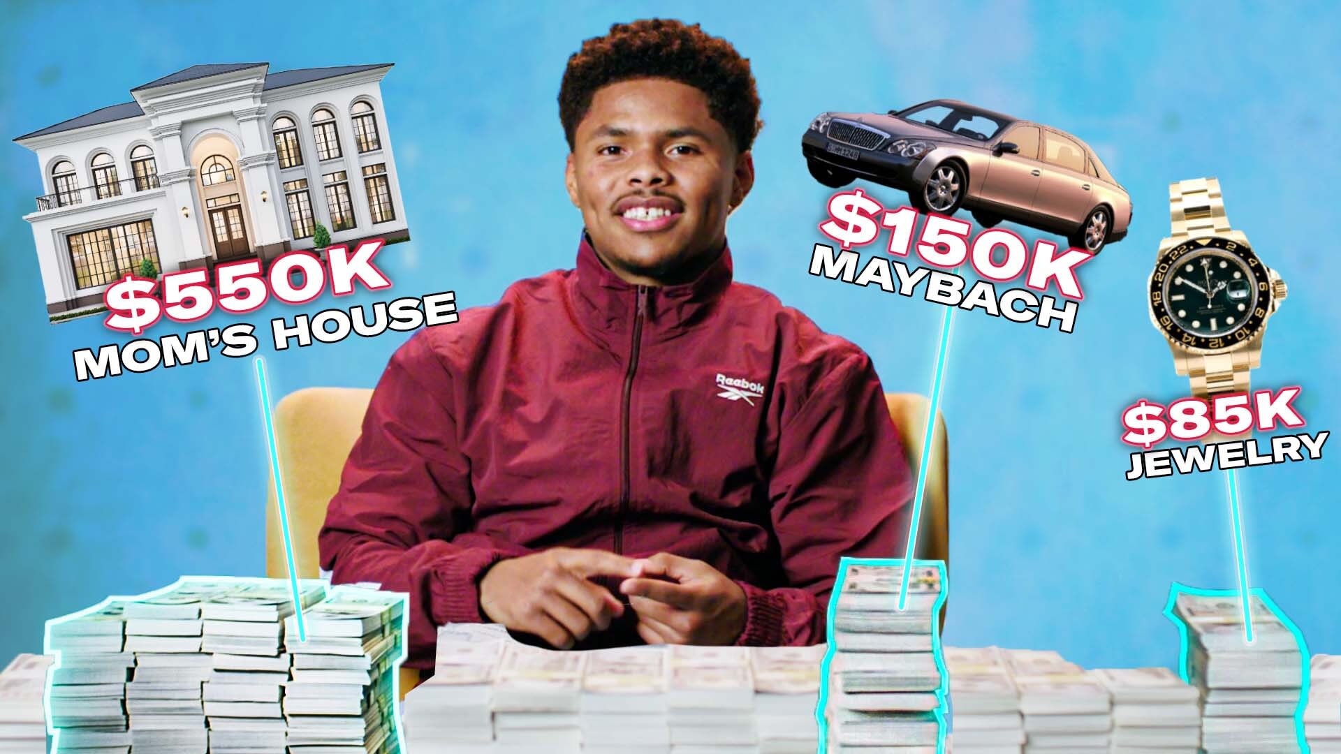 Watch How Pro Boxer Shakur Stevenson Spent His First $1M | My First ...