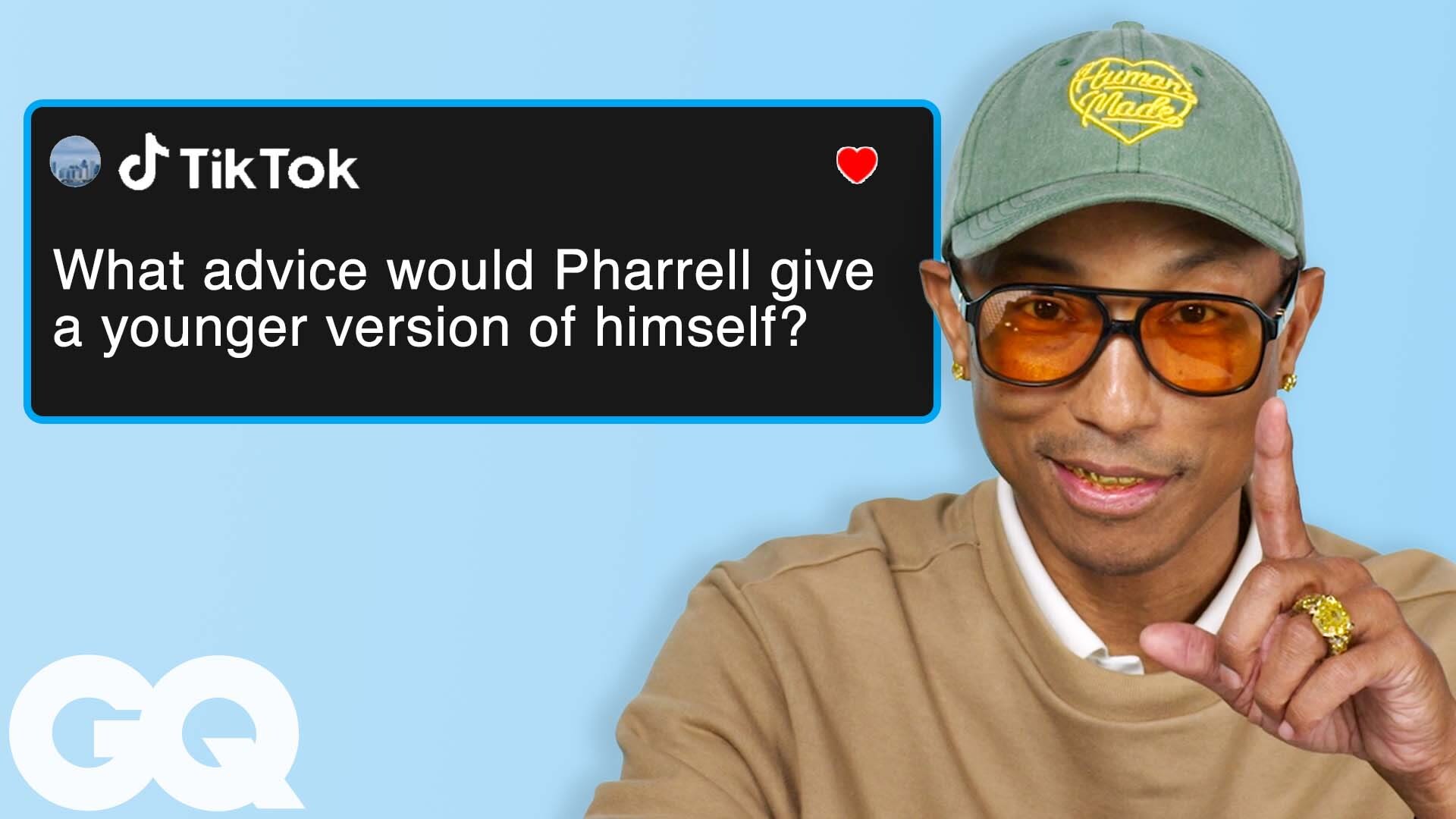Watch Pharrell Replies To Fans Online | Actually Me | GQ