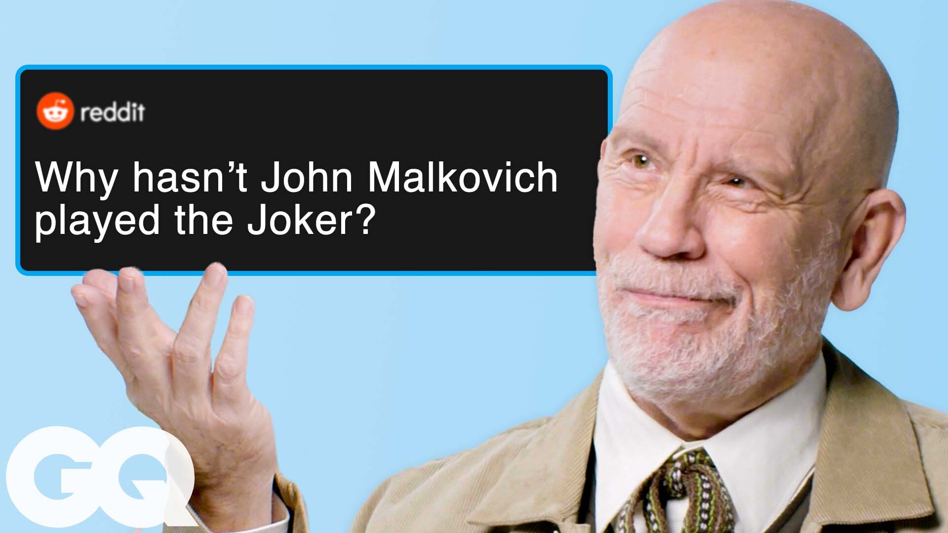 Watch John Malkovich Replies To Fans Online | Actually Me | GQ
