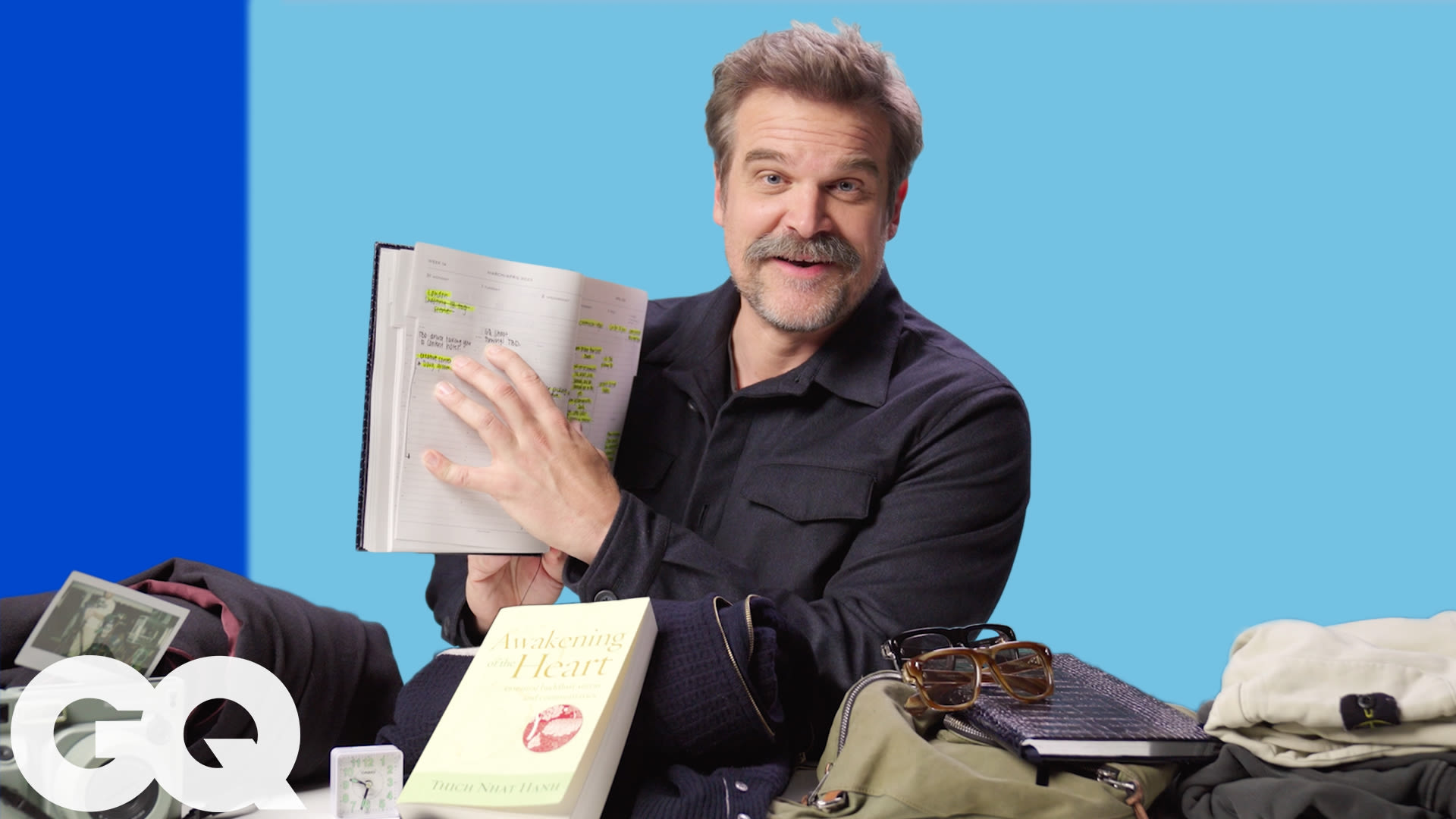 Watch 10 Things David Harbour Can’t Live Without | 10 Essentials | GQ