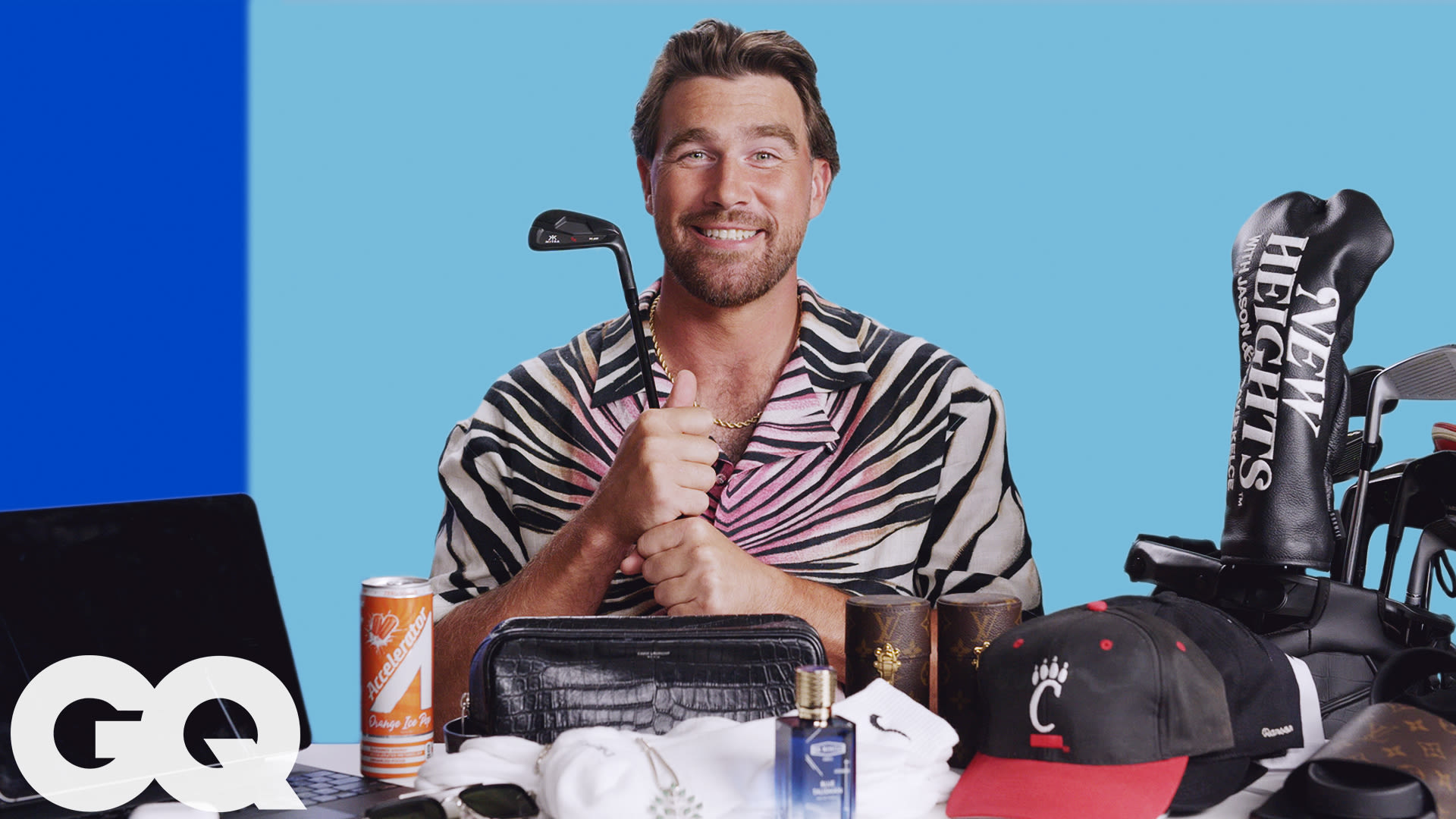 Watch 10* Things Travis Kelce Can't Live Without | 10 Essentials | GQ