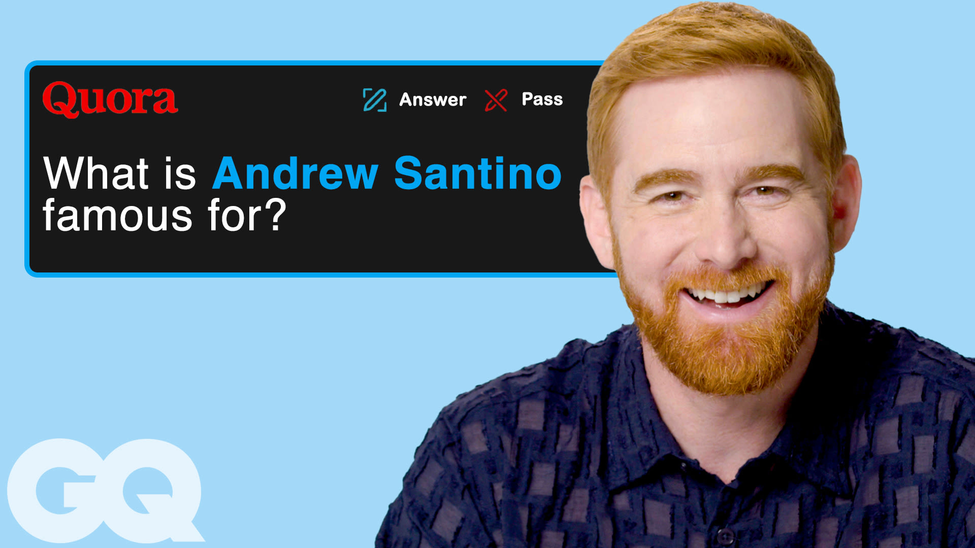 Watch Andrew Santino Replies To Fans Online | Actually Me | GQ