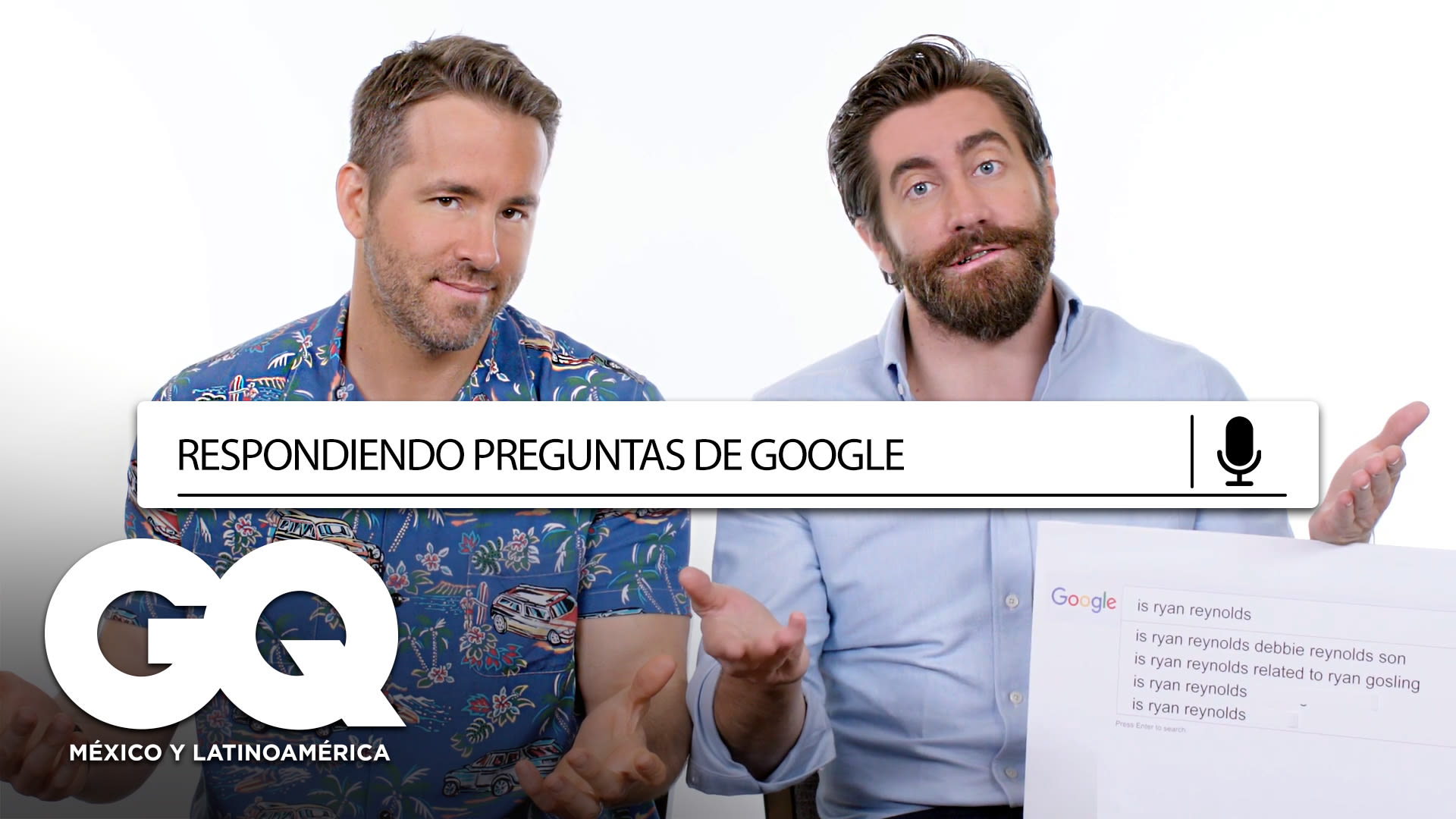 Watch Ryan Reynolds y Jake Gyllenhaal responden lo más buscado en ...