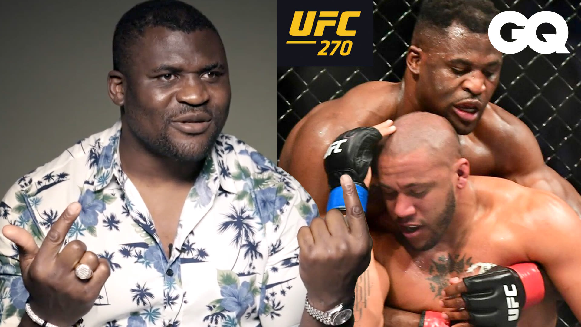 Watch 「鐵血戰士」納干諾回顧生涯重大時刻：擊敗Miocic成功雪恥、衛冕重量級冠軍等 Francis Ngannou Breaks ...