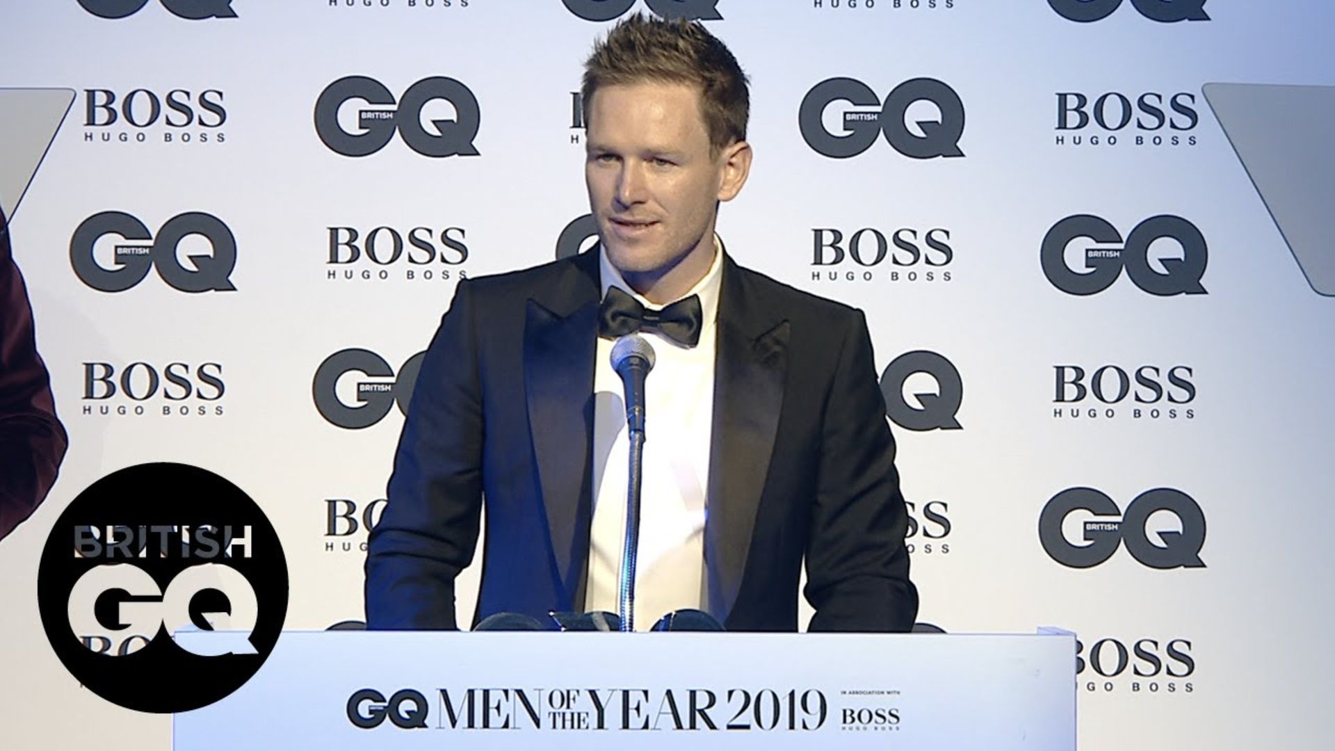 Watch Eion Morgan thanks fans for the support at the GQ Awards | British GQ