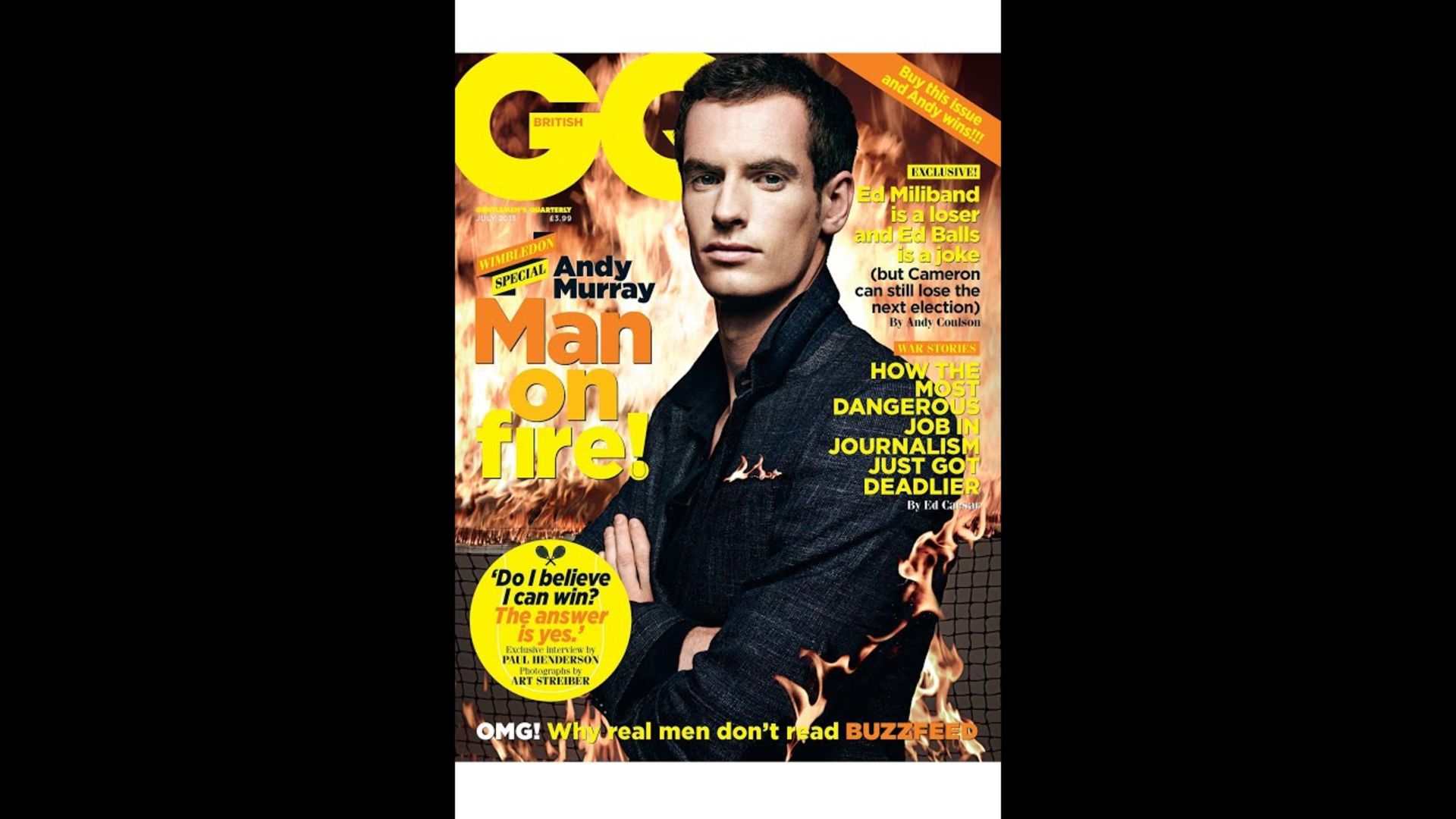 Watch Andy Murray Tennis Shoot Video for British GQ Magazine | British GQ