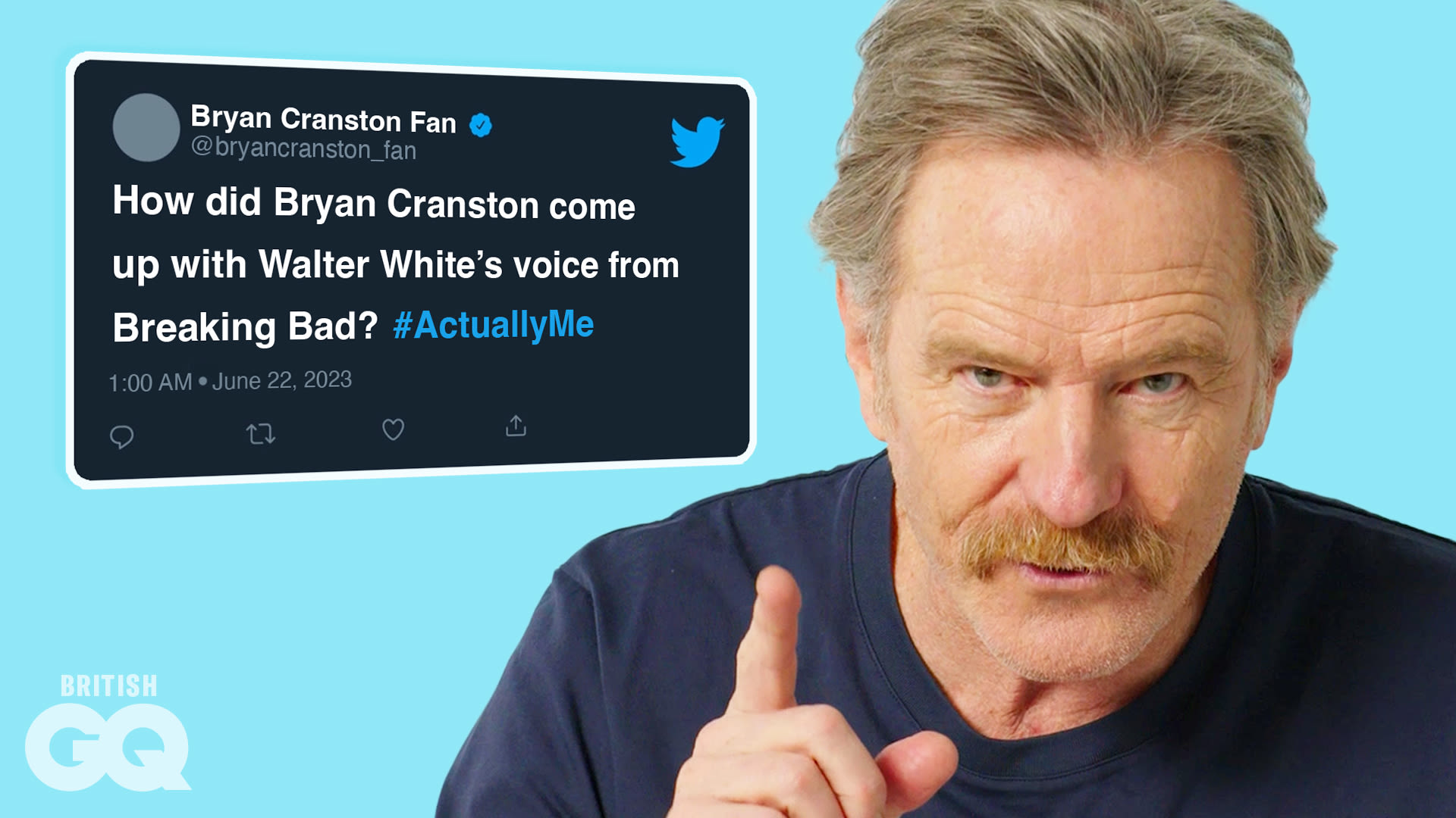 Watch Bryan Cranston Answers Your Questions | Actually Me | British GQ