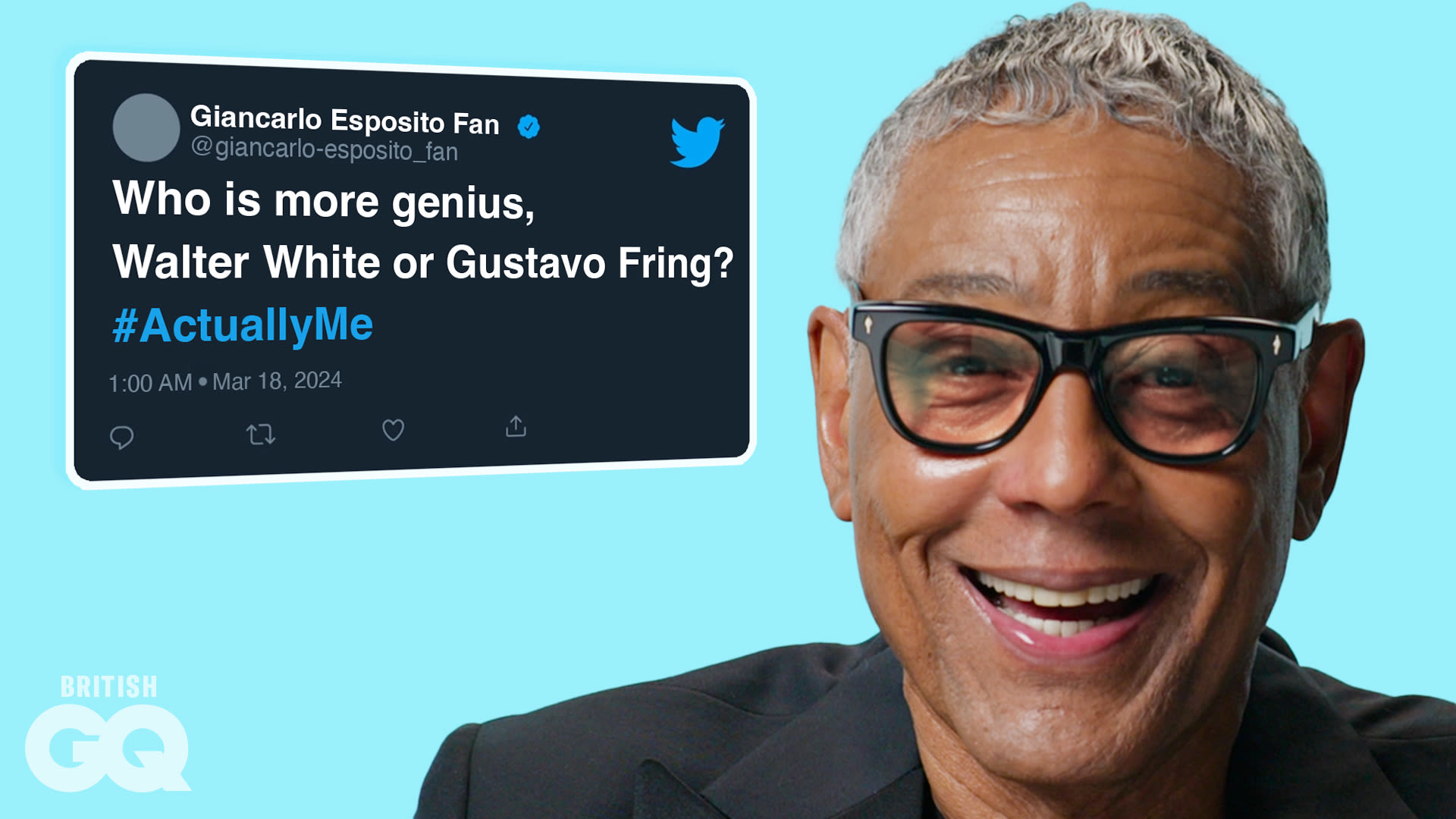 Watch Giancarlo Esposito Answers Your Questions | Actually Me | British GQ
