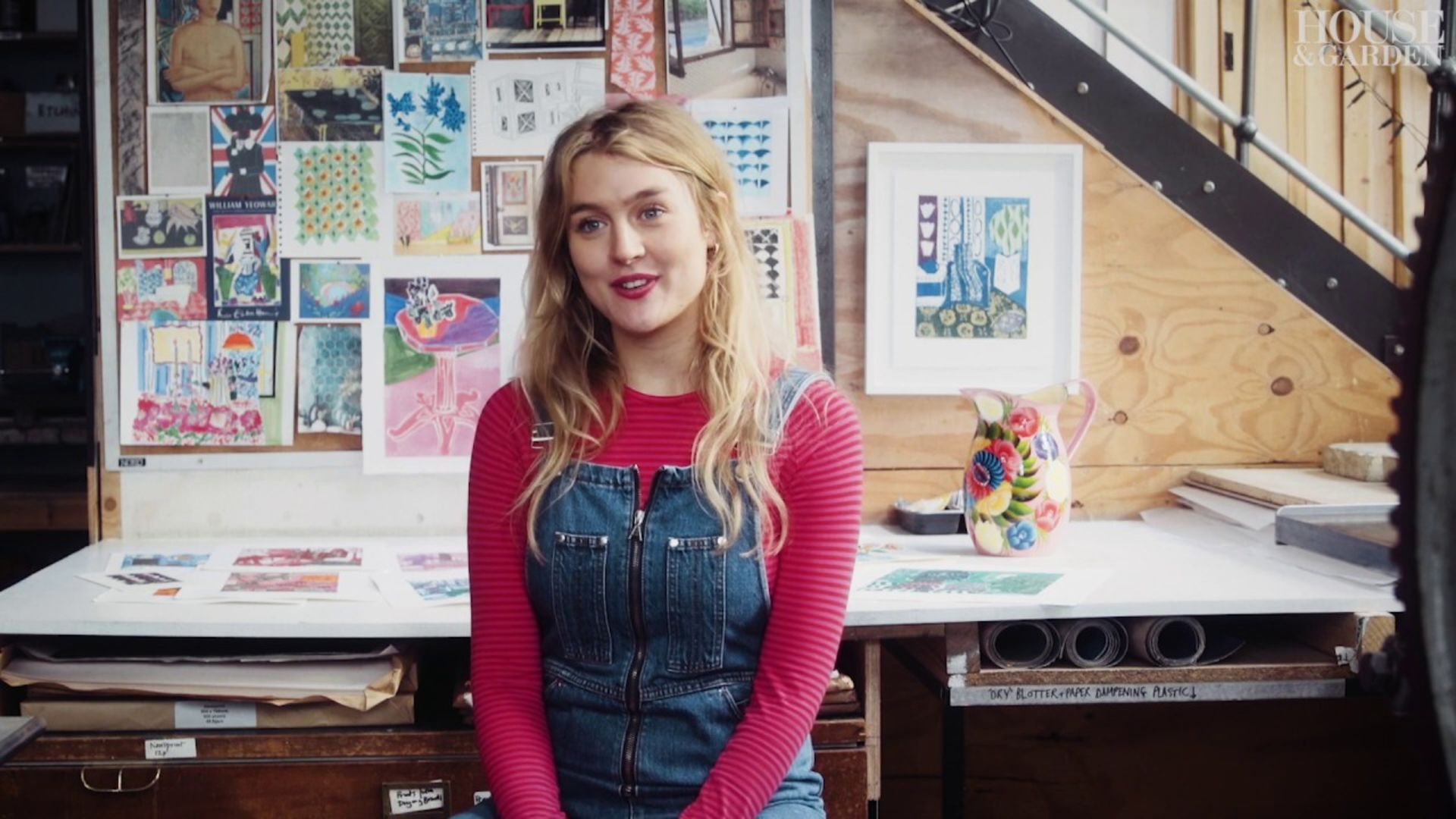 Watch In the studio with artist Rose Electra Harris | House & Garden