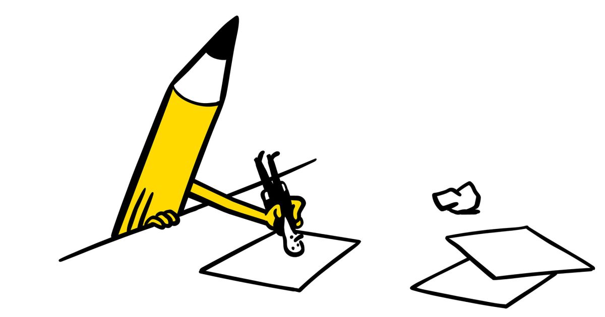 Cartoon Writing Pictures