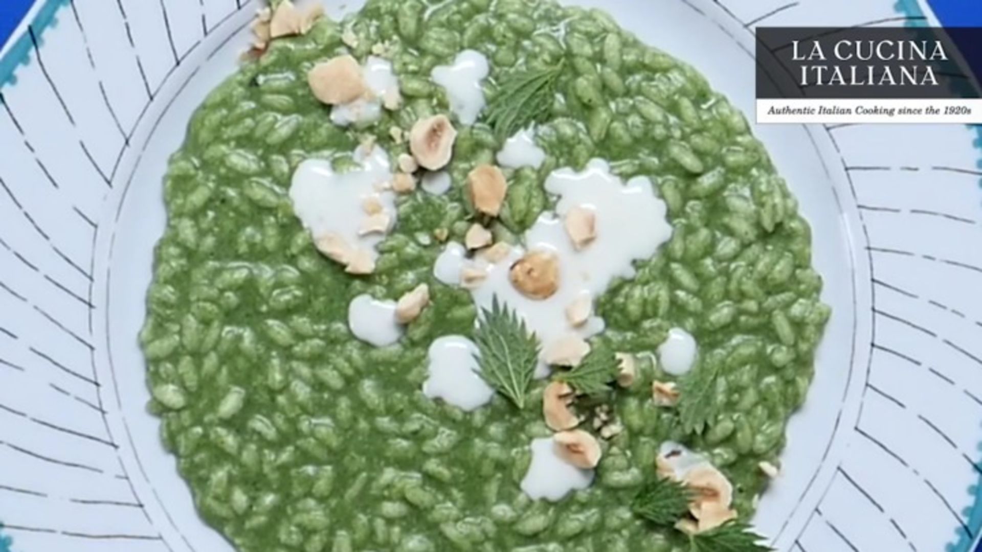Watch Nettle risotto with goat cheese sauce - La Cucina Italiana USA ...