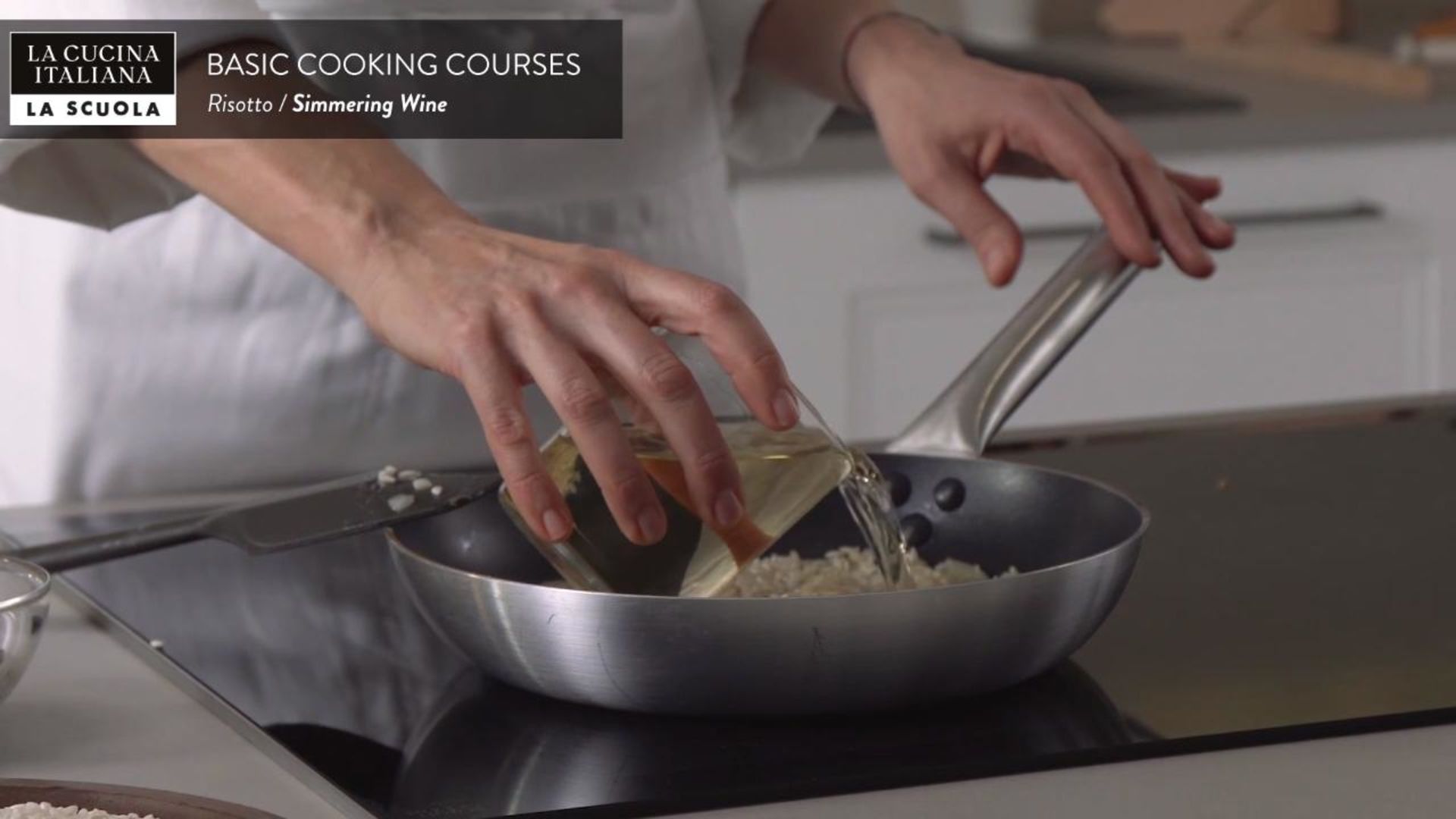 Watch Basic Cooking Courses | Risotto | Simmering rice | La Cucina Italiana