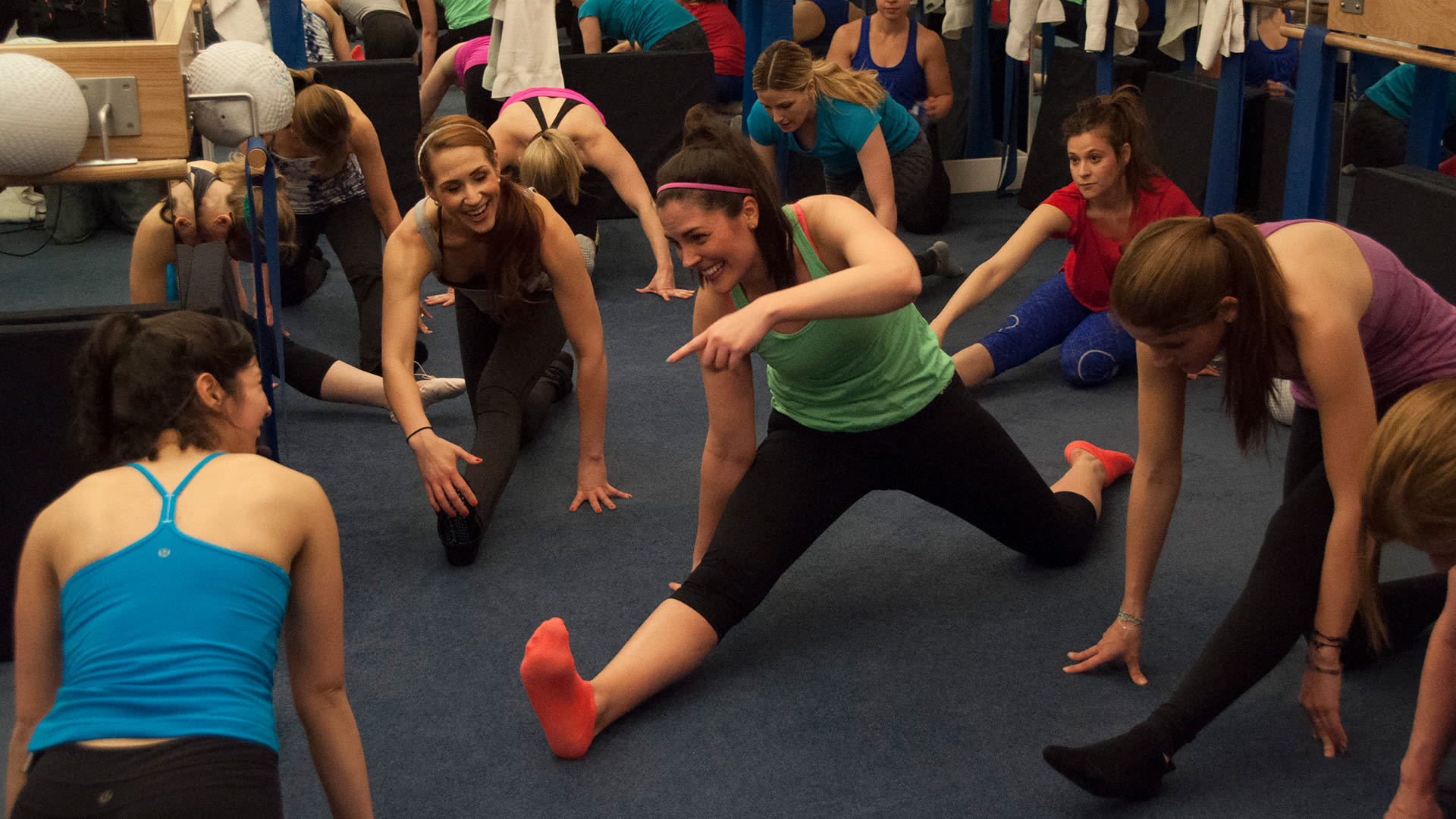 Watch Laura Prangley Reacts to Her Physique 57 Workout | Girl vs. Sweat ...