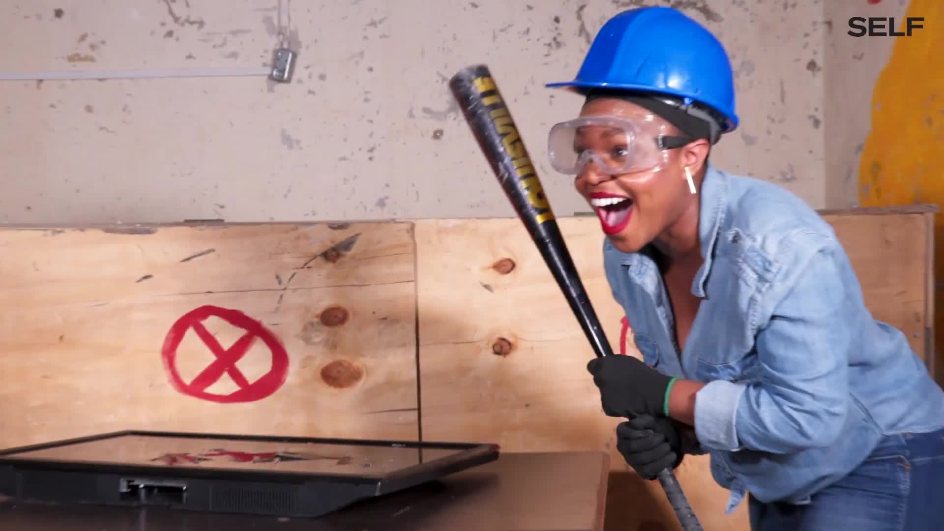 Watch The Hottest New Workout Trend Is Smashing Things With a Bat | SELF