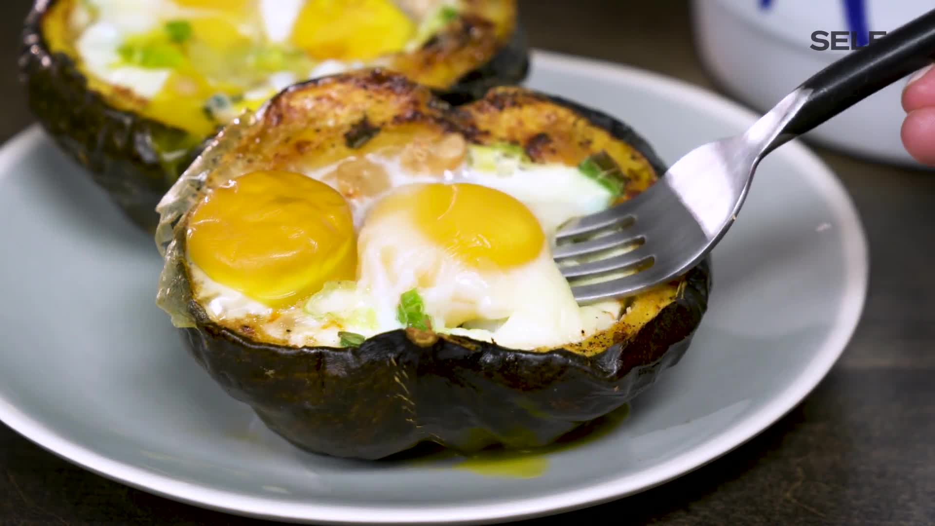 Watch These Acorn Squash Baked Eggs Are Healthy and Inexpensive | SELF