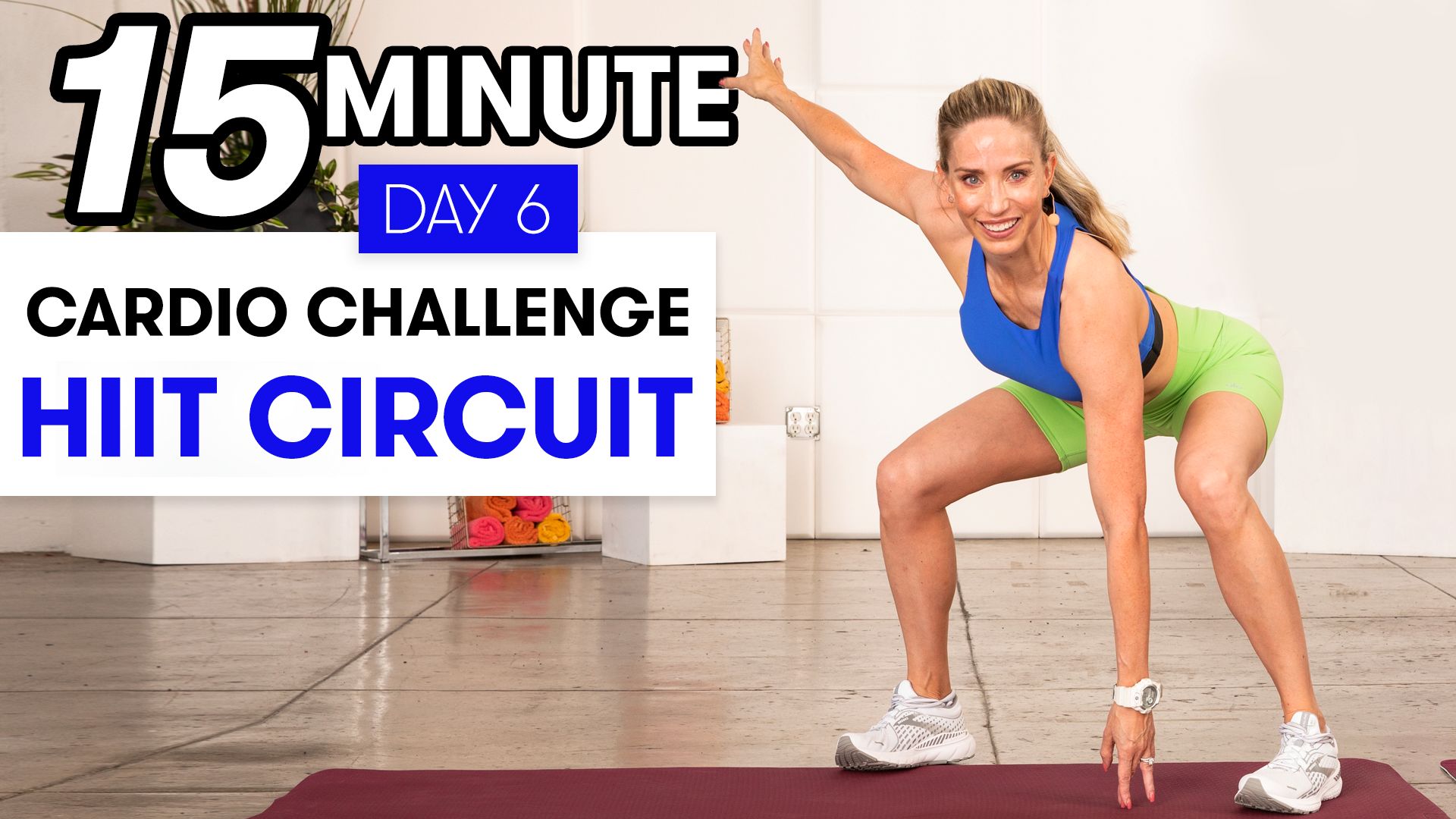 Watch 15-Minute HIIT Circuit Cardio Workout - Challenge Day 6 | Sweat ...