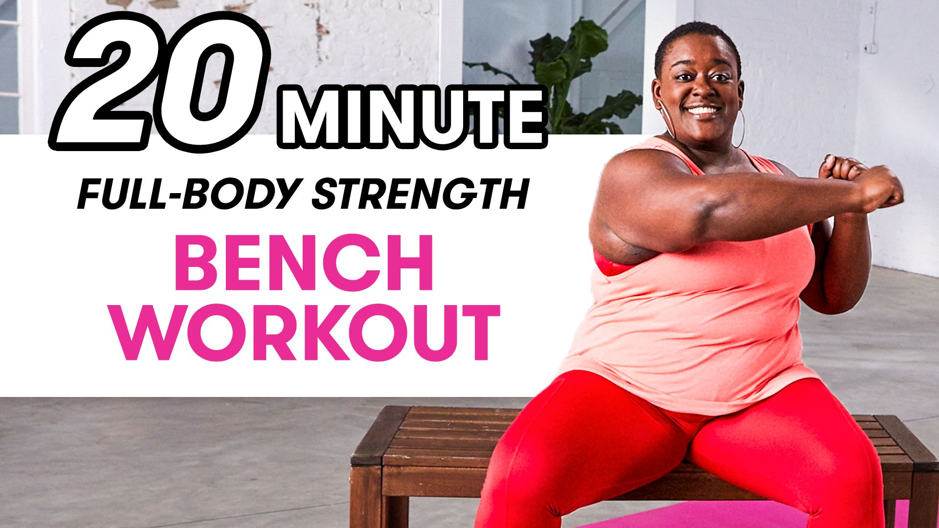 Watch Full-Body Workout for Beginners w/ Bench Modifications (ft. Roz ...