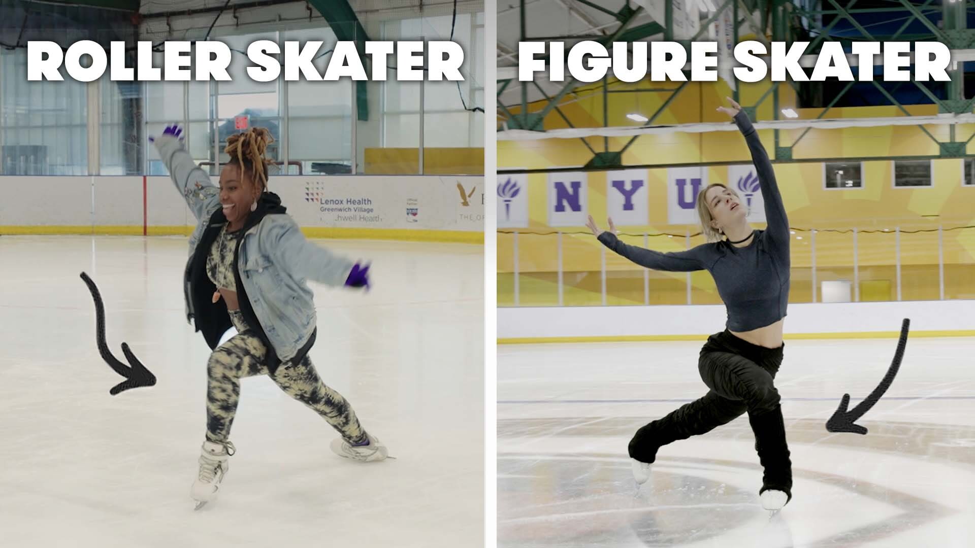 Watch Roller Skaters Try To Keep Up With Figure Skaters | Try to Keep ...