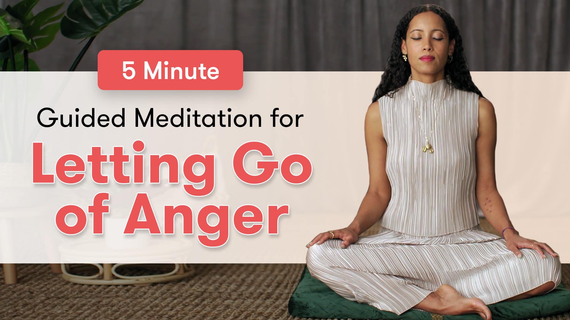 Watch 5 Minutes Of Guided Meditation For Letting Go Of Anger | Guided ...