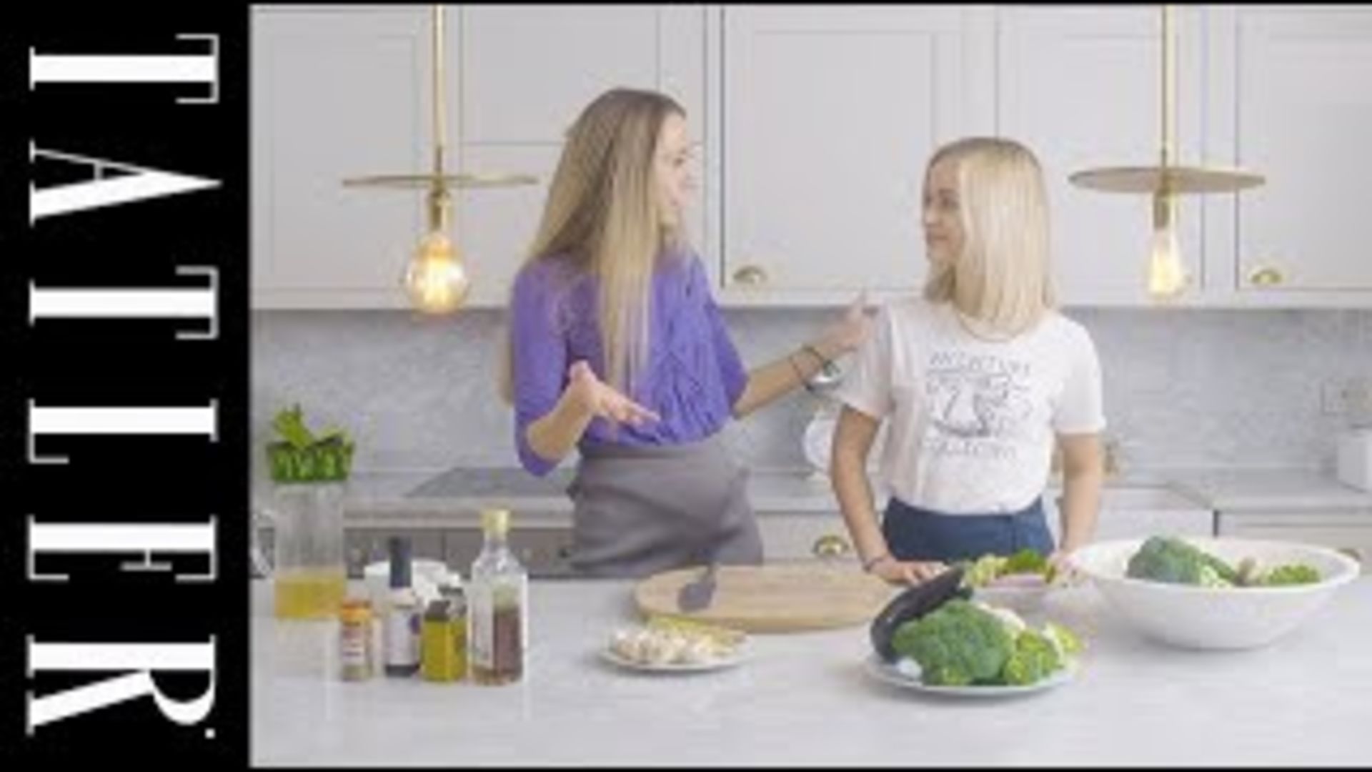 Watch Nina Parker and Amelia Windsor cook a plant-based Thai curry for ...