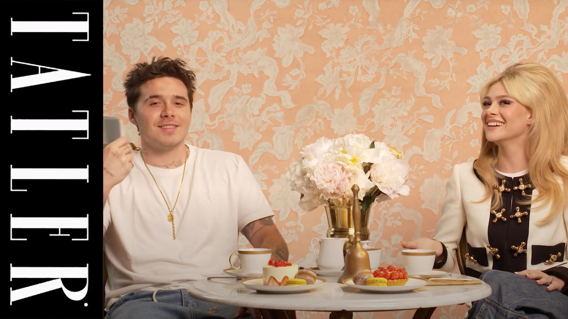 Watch Nicola and Brooklyn Peltz Beckham play Tea With Tatler | Tatler