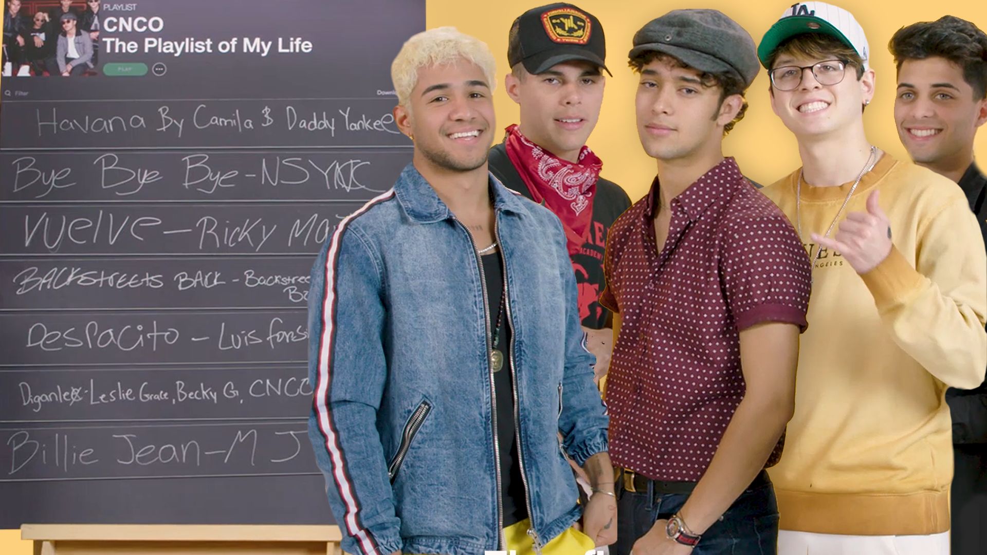 Watch CNCO Create the Playlist to Their Lives | Playlist of My Life ...
