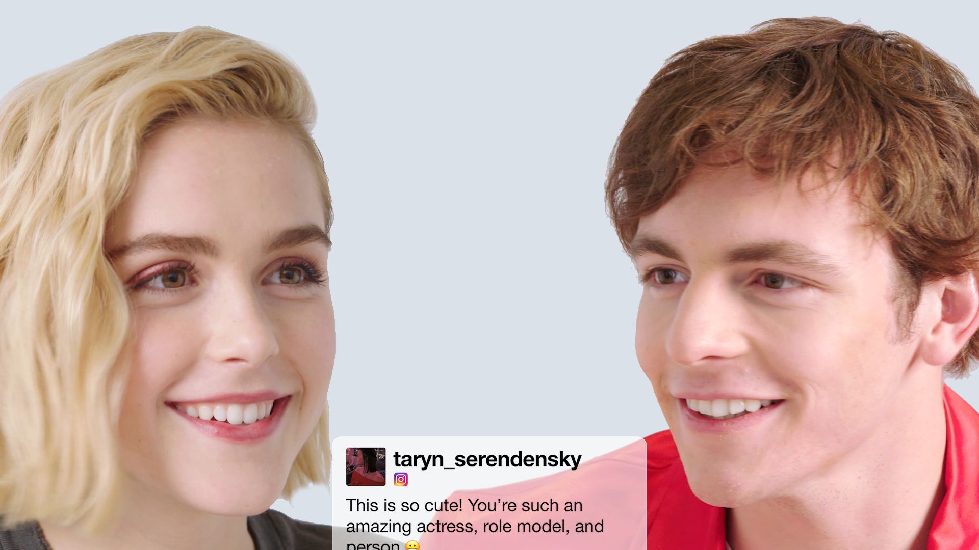 Watch Kiernan Shipka and Ross Lynch Face-Off in a Compliment Battle ...