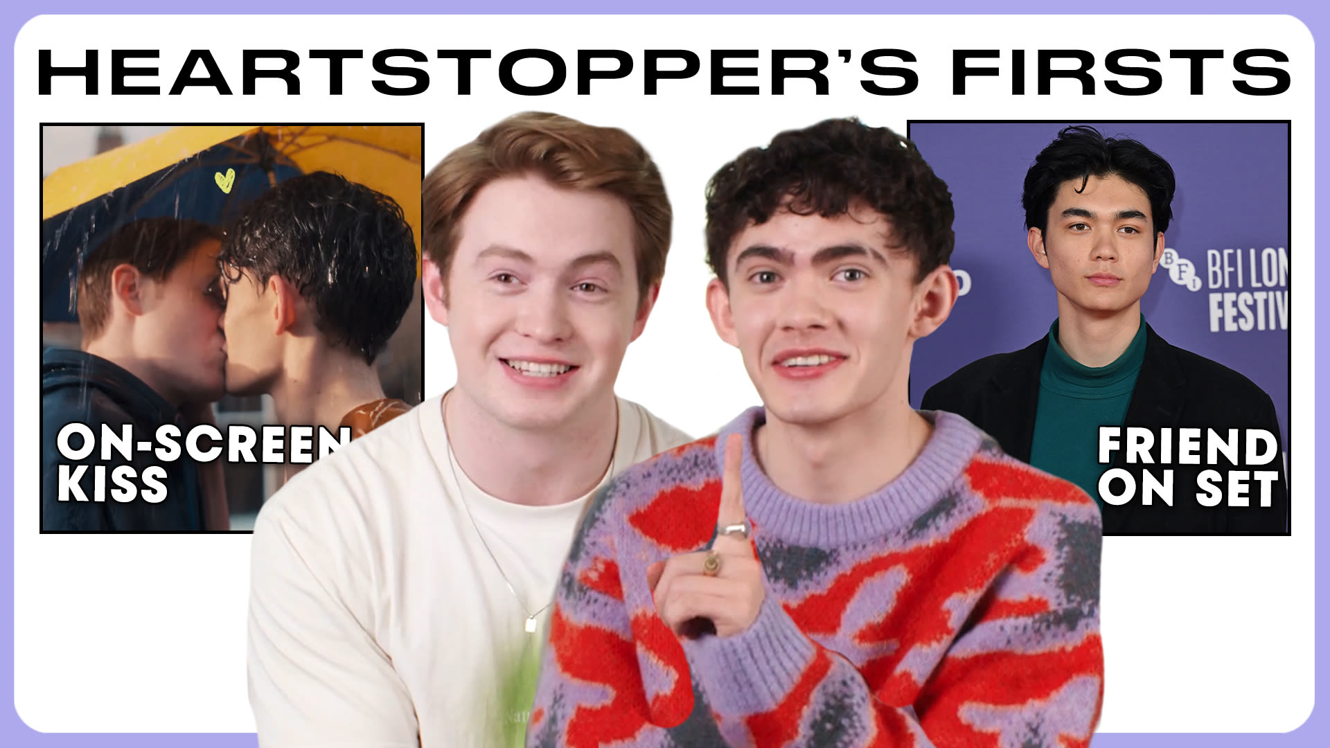 Watch Heartstopper's Kit Connor & Joe Locke Remember Their "Firsts" 🍂 ...