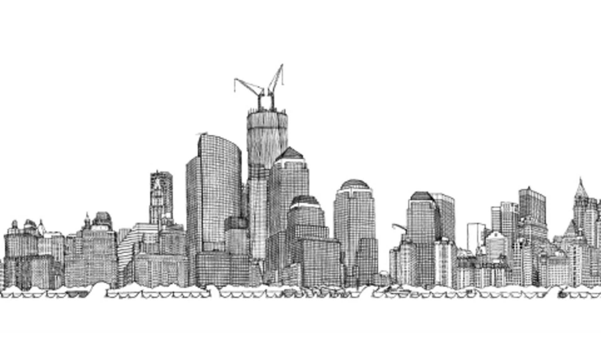 Skyline Drawing 6,700+ New York City Drawing Stock Photos, Pictures