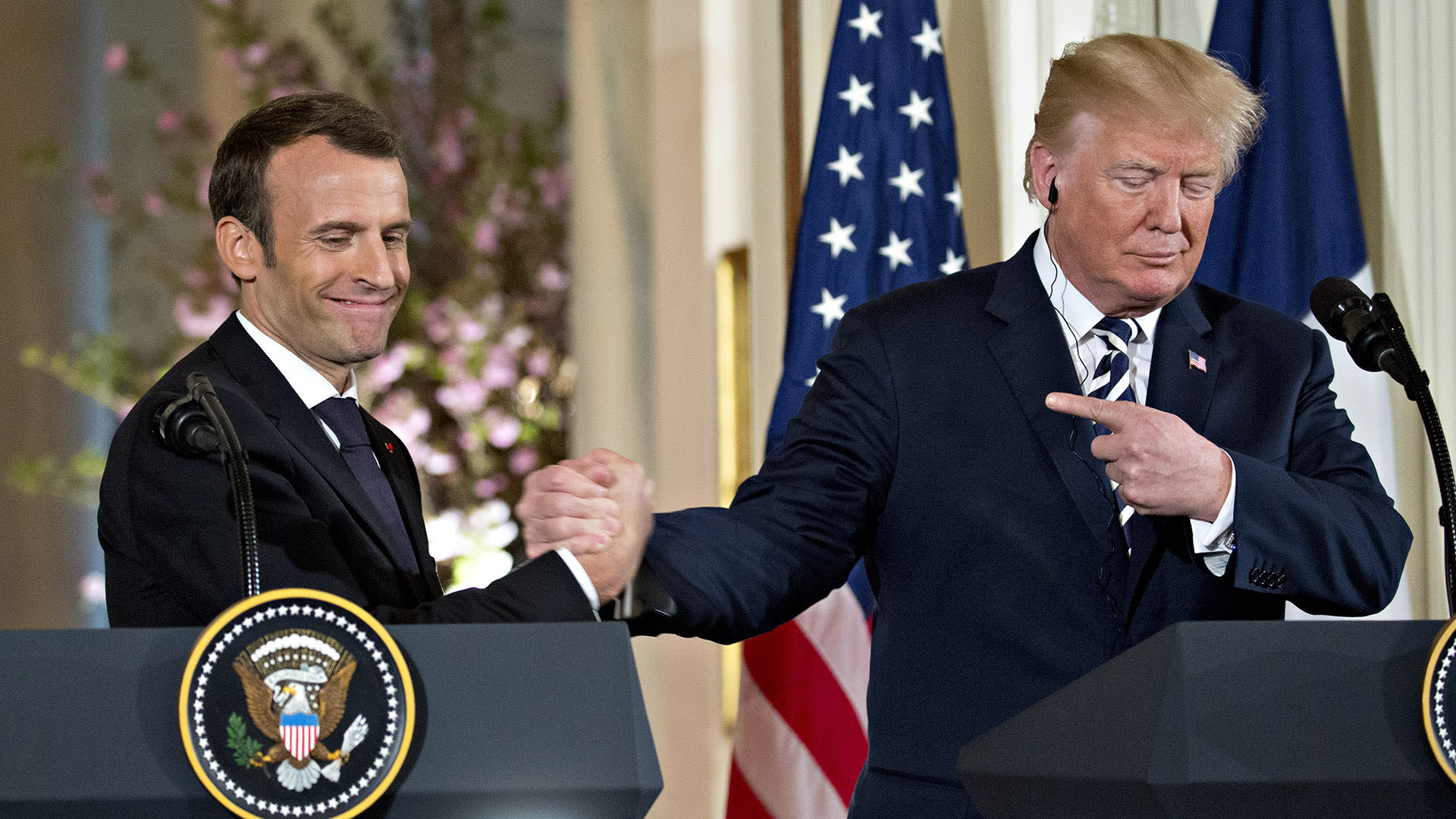Watch The Hand-Holding Alliance of Trump and Macron | The New Yorker